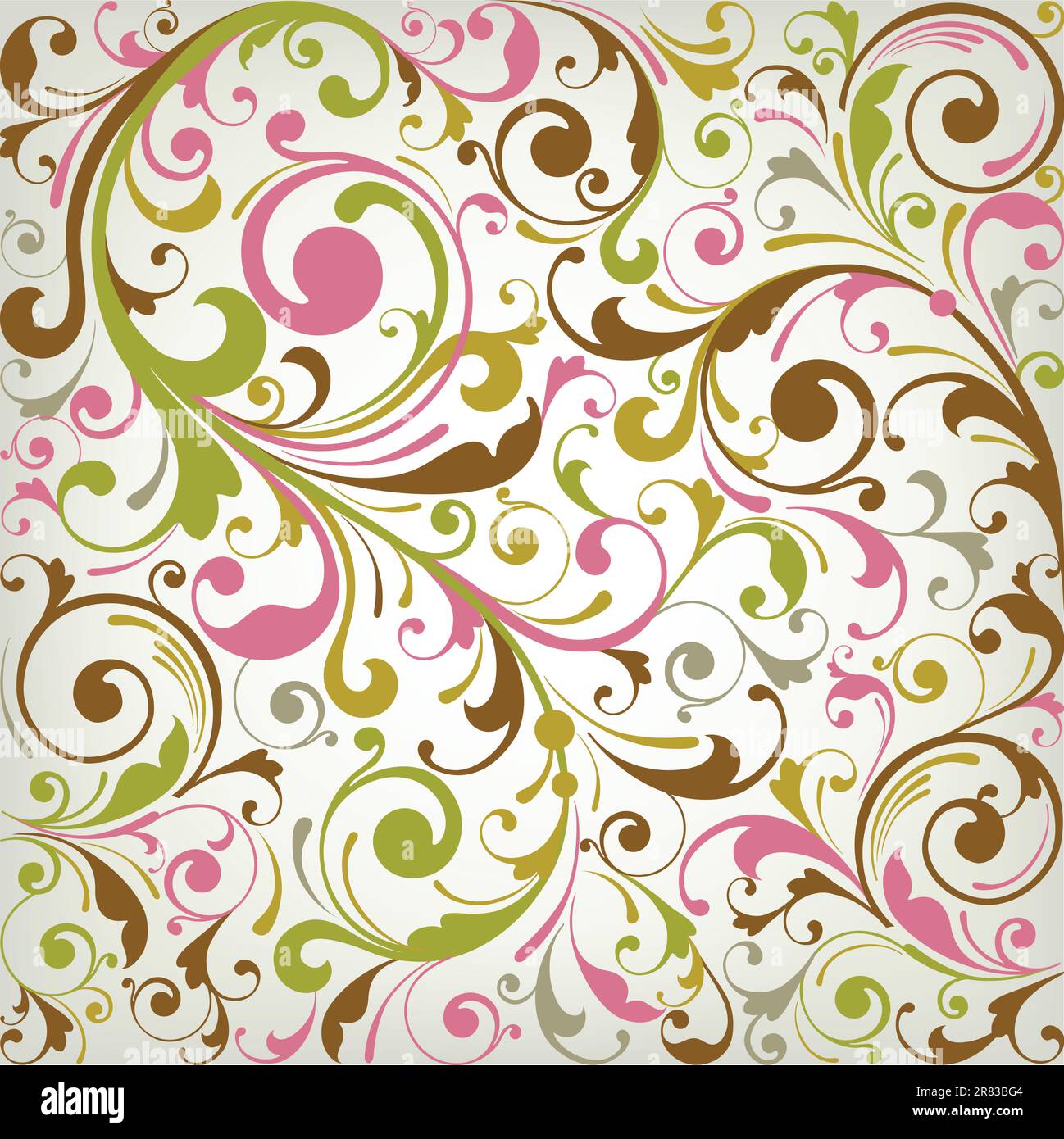 illustration drawing of floral background Stock Vector Image & Art - Alamy