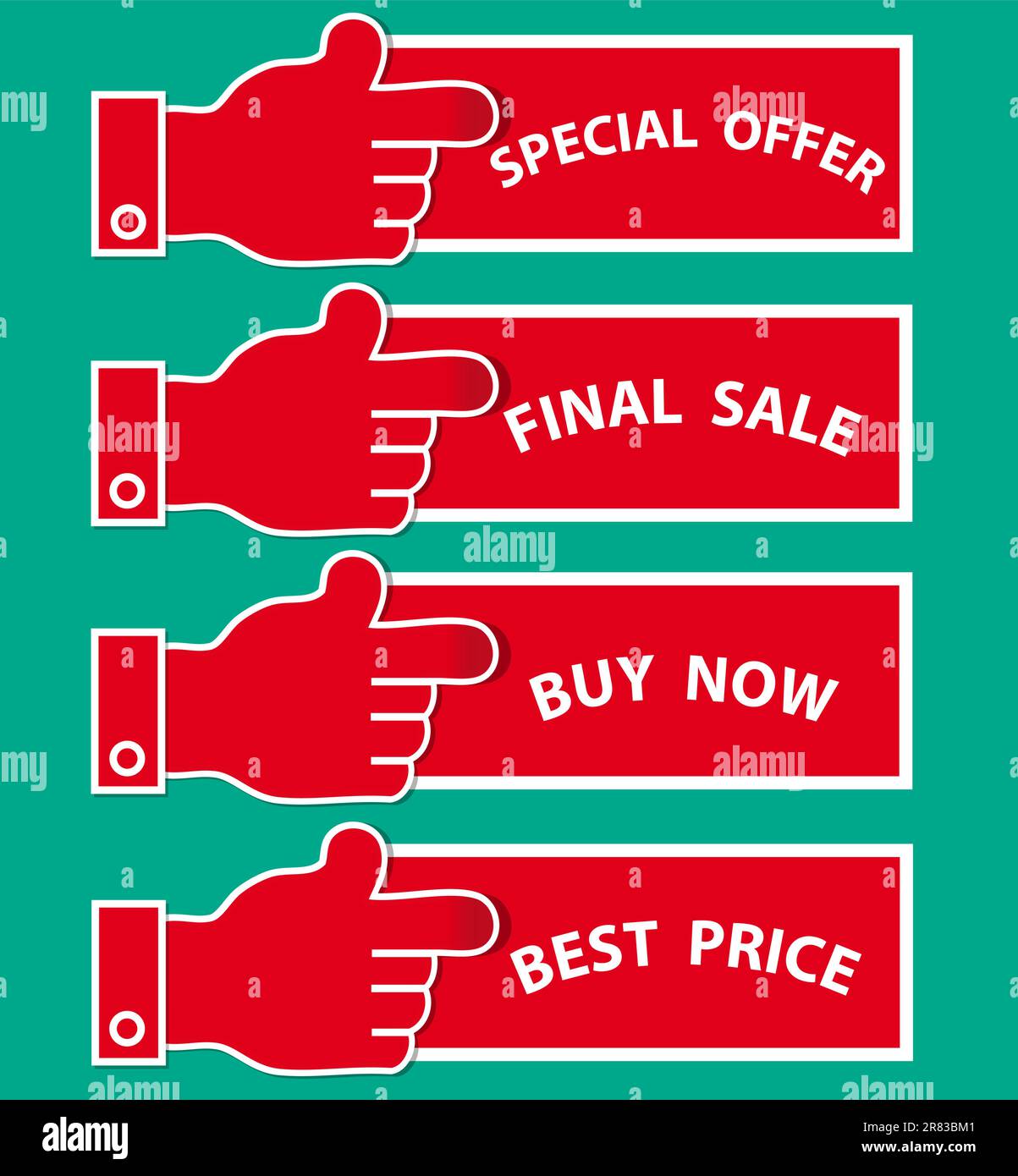 A collection of creative shopping/marketing labels/stickers Stock ...