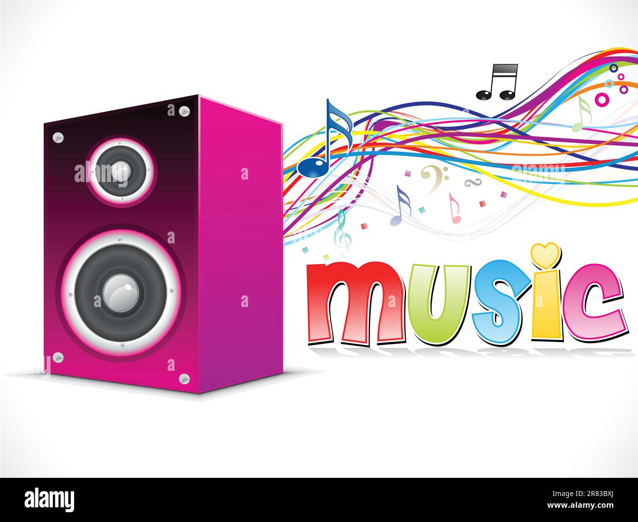 abstract colorful musical background vector illustration Stock Vector ...