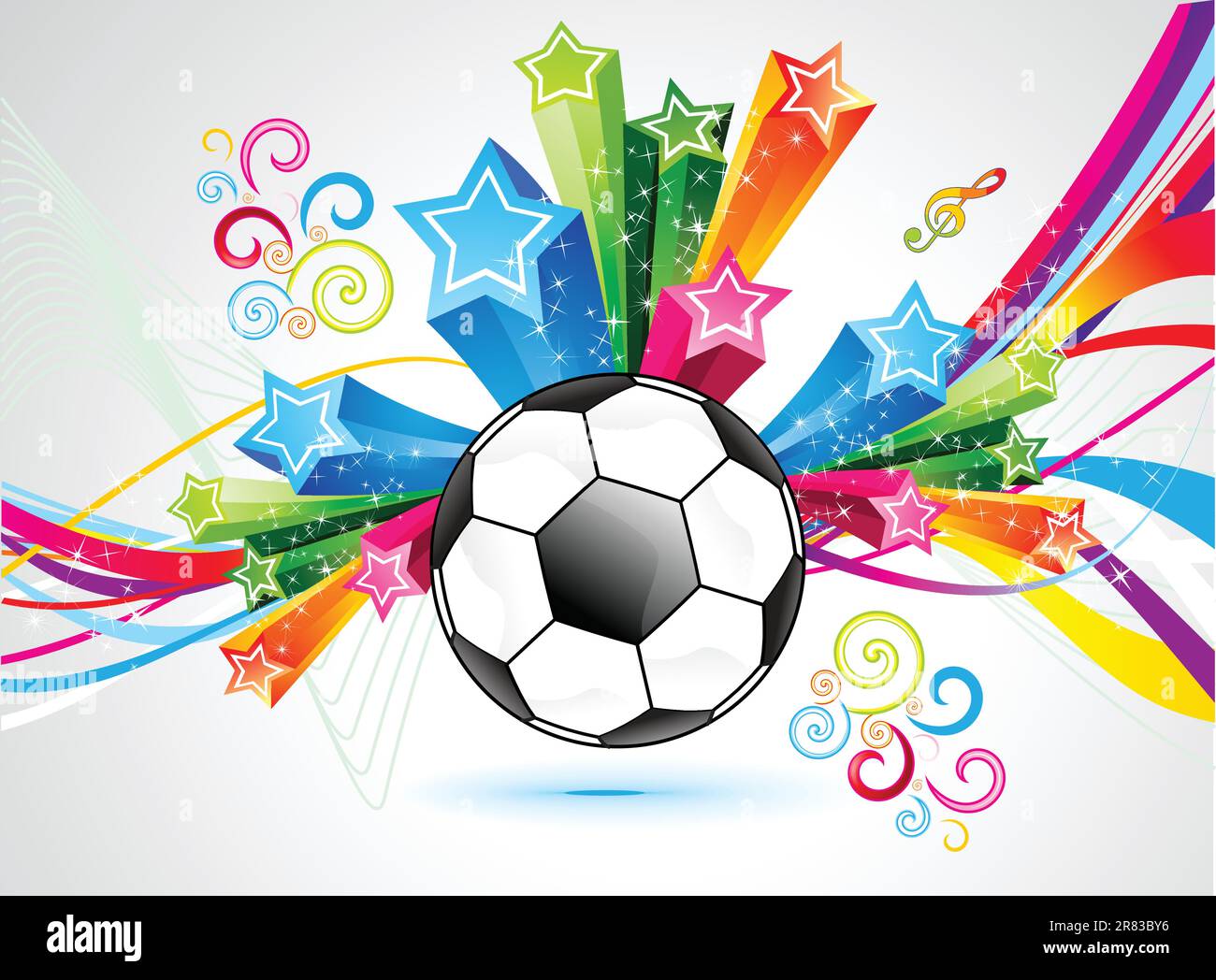 abstract colorful football explode background vector illustration Stock ...