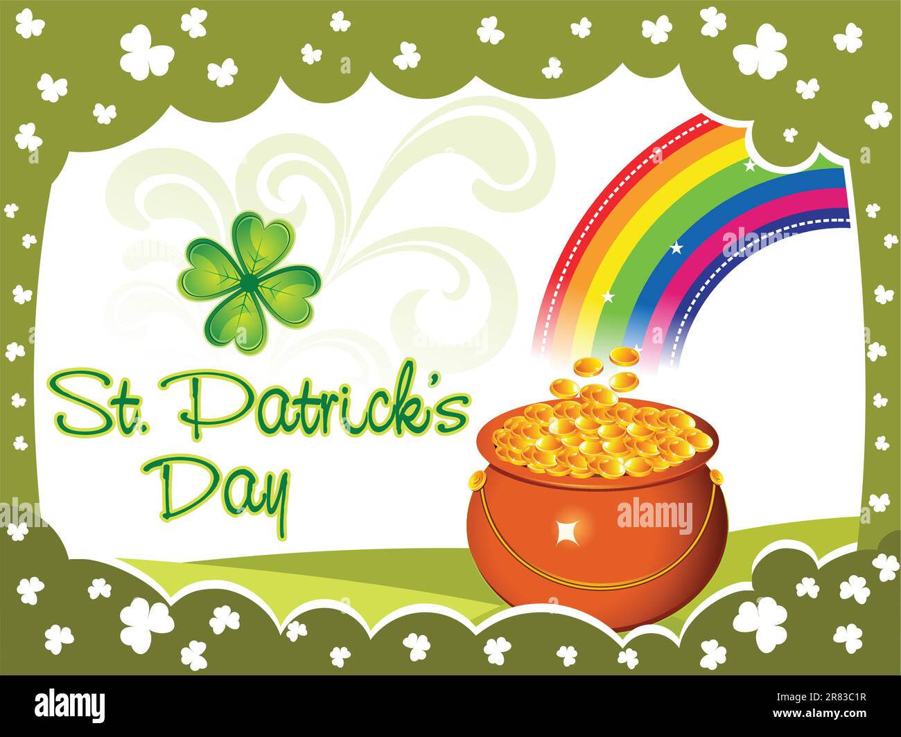abstract st patrick background vector illustration Stock Vector Image ...