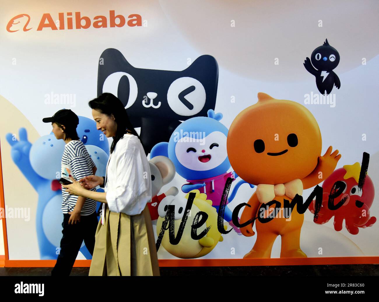 Alibaba Logo during The Viva Technology Vivatech 2023 Fair in Paris ...