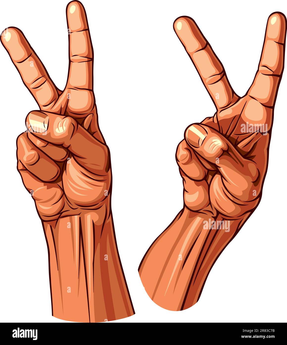 Victory symbol Stock Vector Images - Alamy