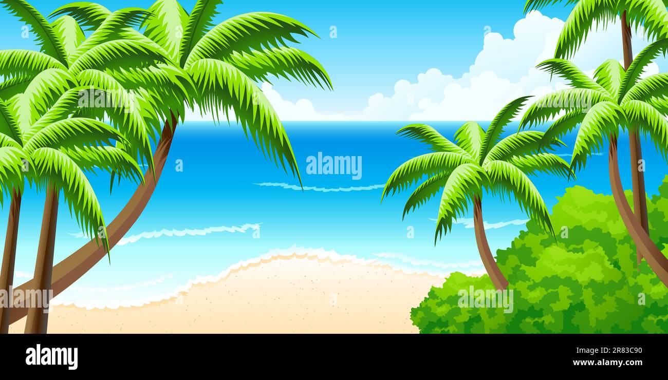 Background sea shore sandy Stock Vector Images - Alamy