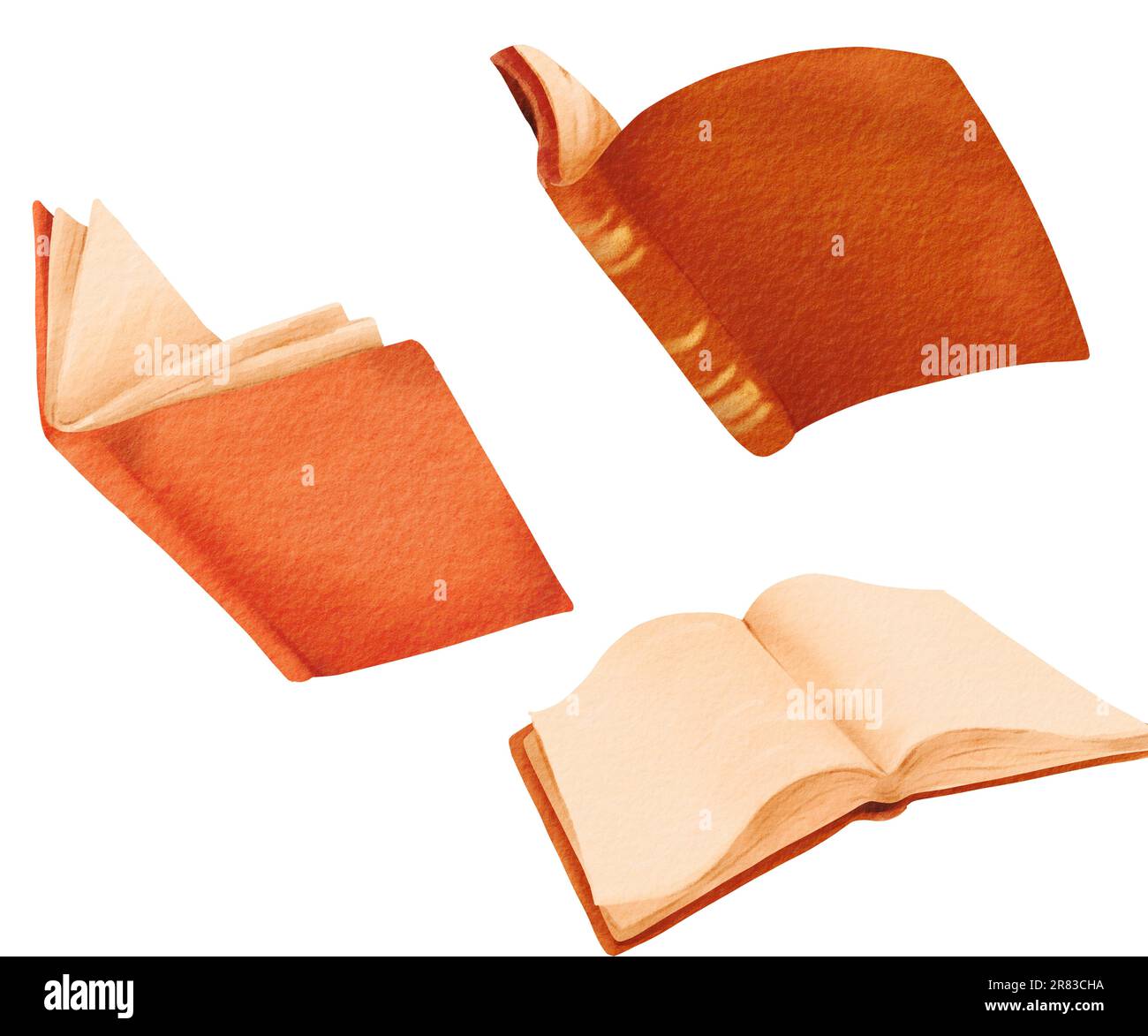 Set of Open book with empty pages. Suitable for back to school ...