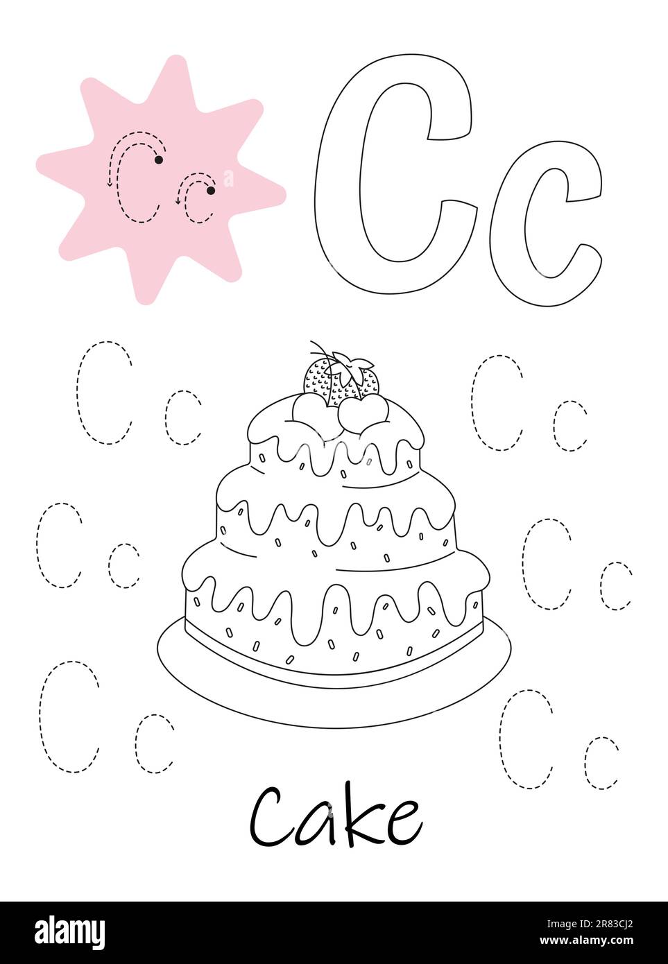 Coloring book copybook for children. Letter Stock Vector Image & Art ...