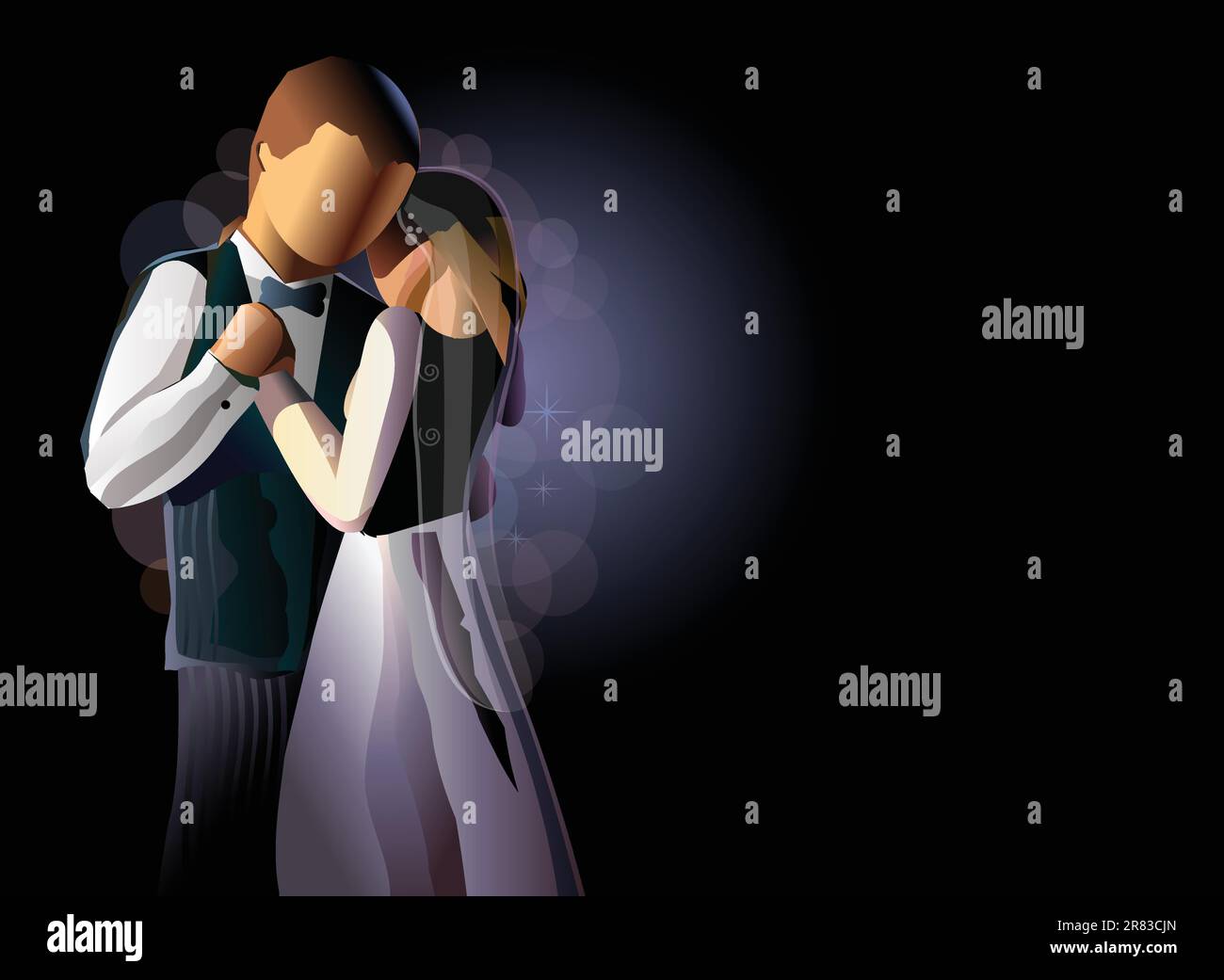 Happy couple engaged in Stock Vector Images - Alamy