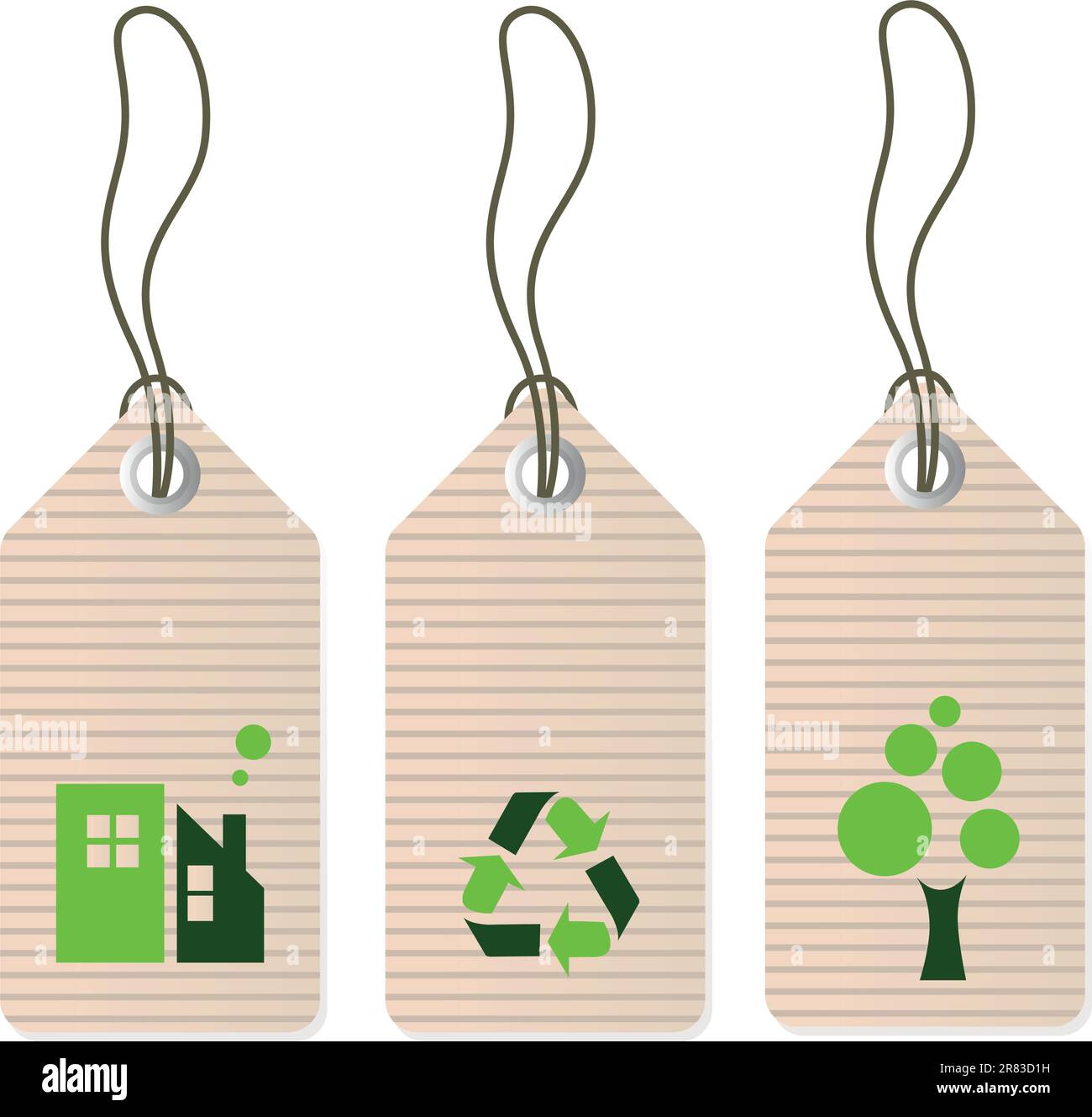 Retro ecology tags. Vector Stock Vector Image & Art - Alamy