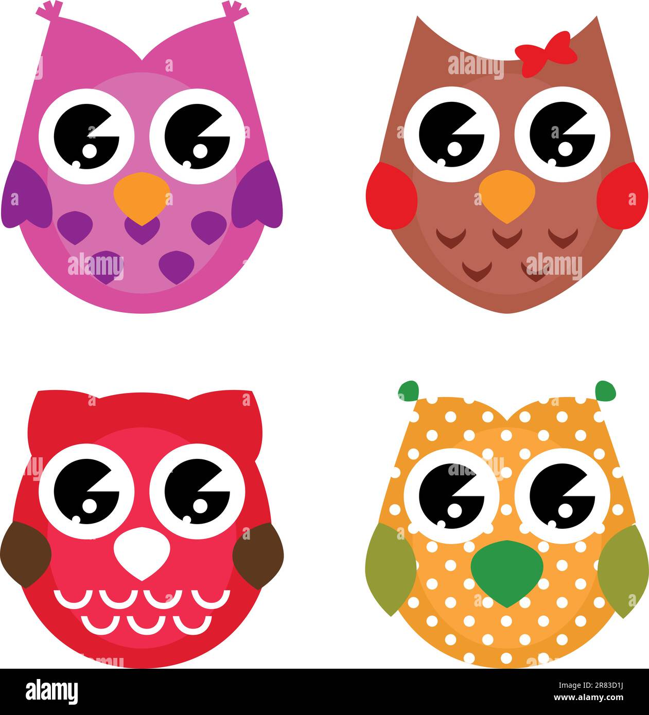 Immature owl Stock Vector Images - Alamy