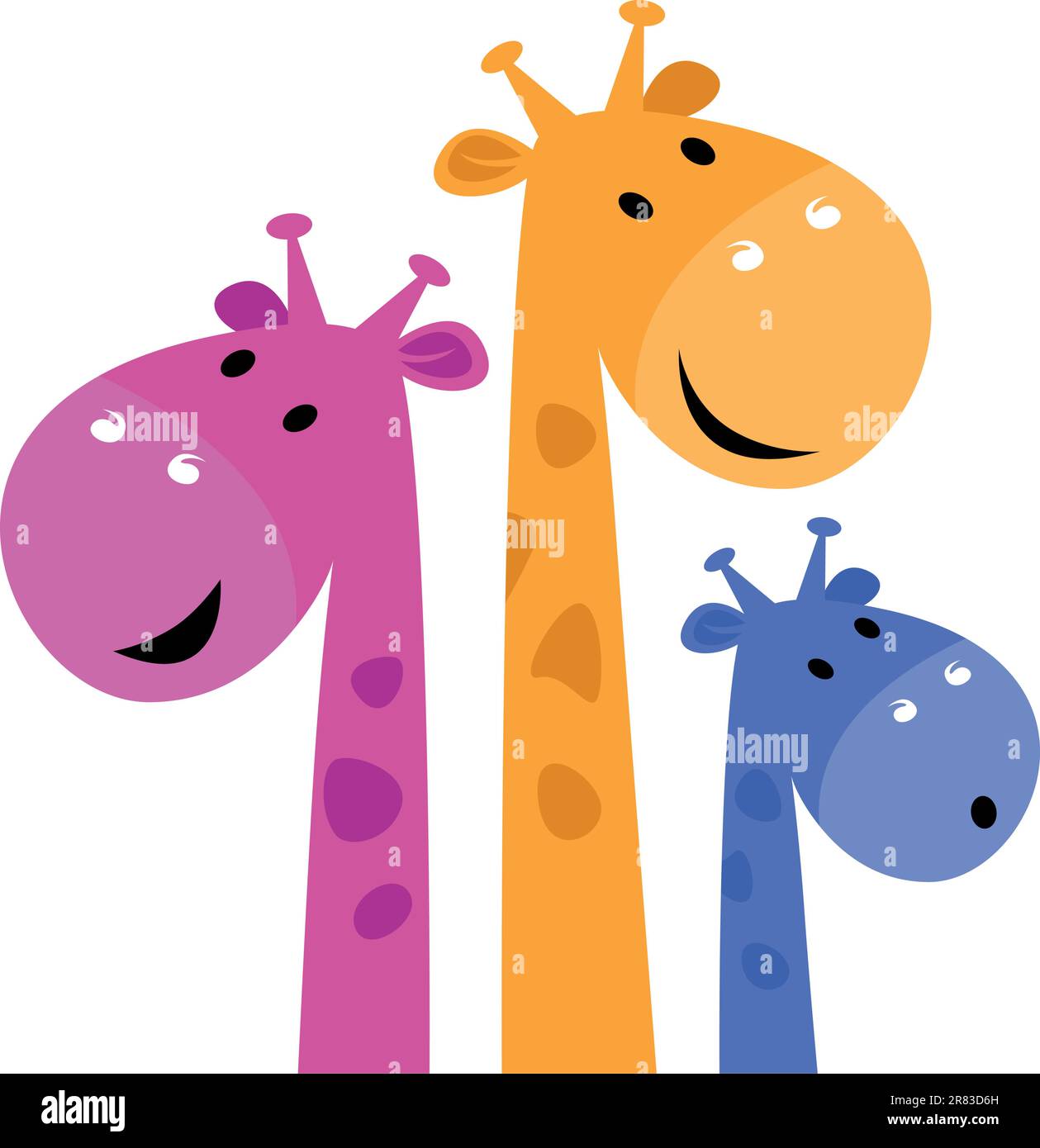 Giraffe cartoon clipart hi-res stock photography and images - Alamy