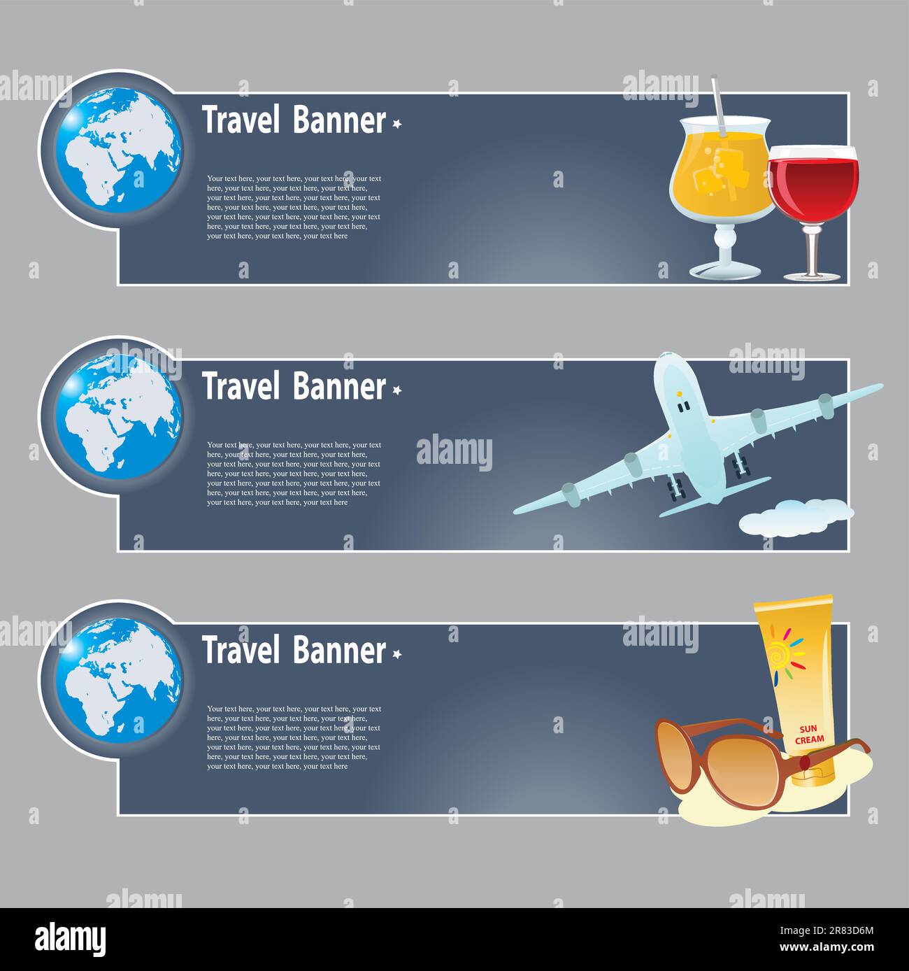 Travel banners. Vector set for your design Stock Vector Image & Art - Alamy