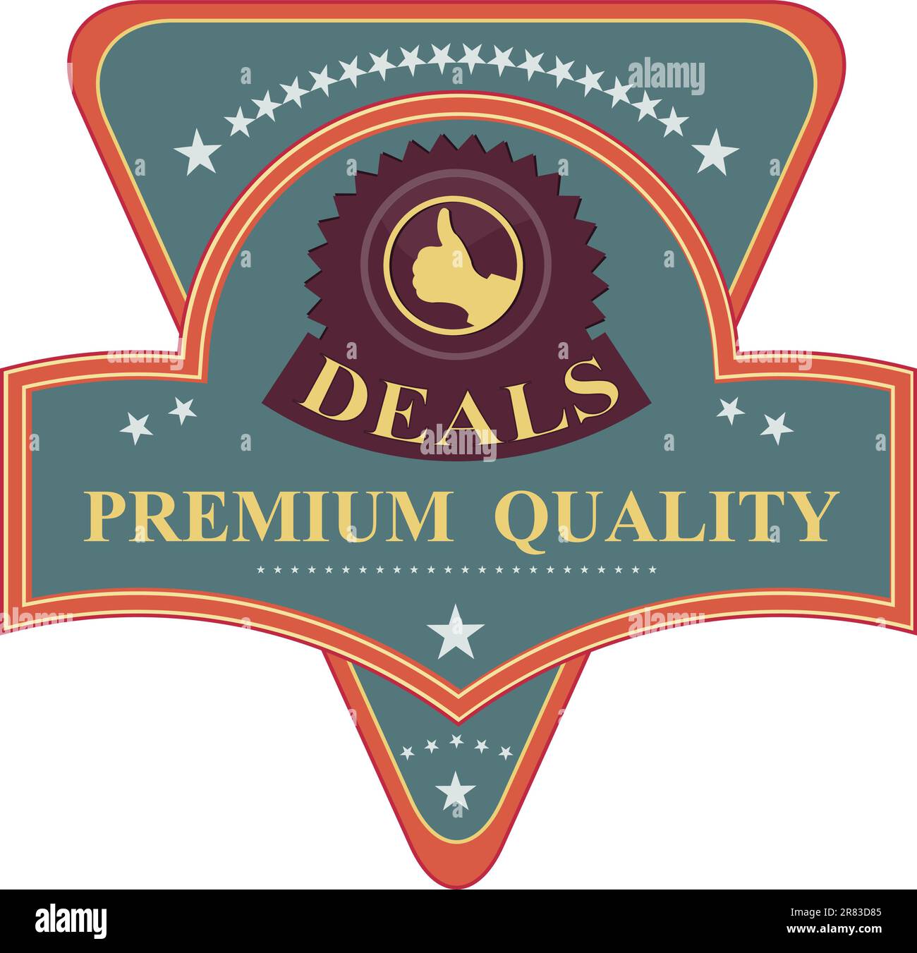Premium quality label designed in nice retro style Stock Vector Image ...