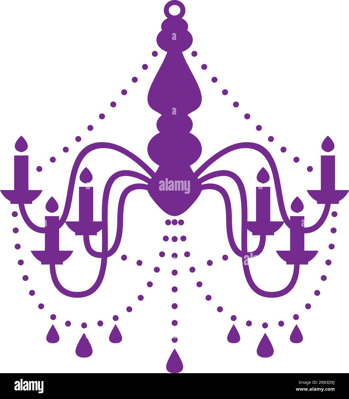 Vintage chandelier. Vector Illustration Stock Vector Image & Art - Alamy