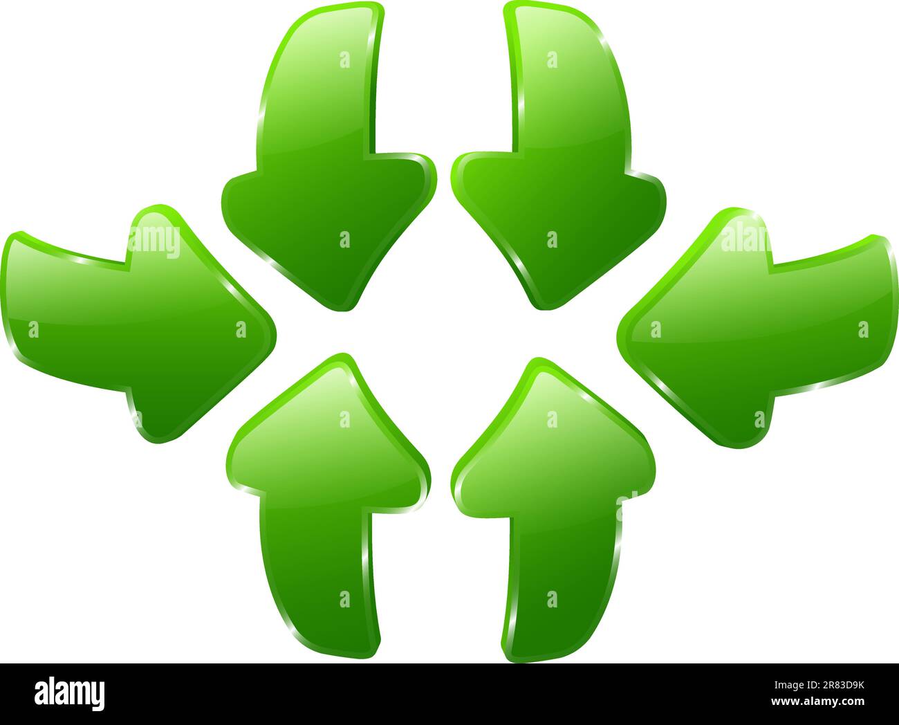 Arrow left 3d icon Stock Vector Images - Alamy