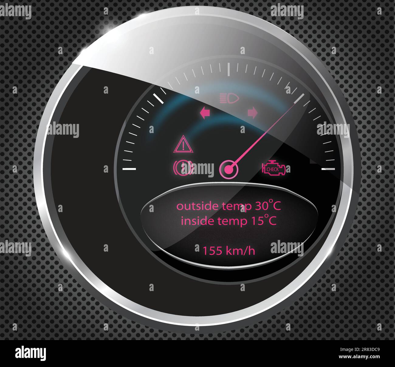 Vector realistic car dashboard, eps10 Stock Vector Image & Art - Alamy