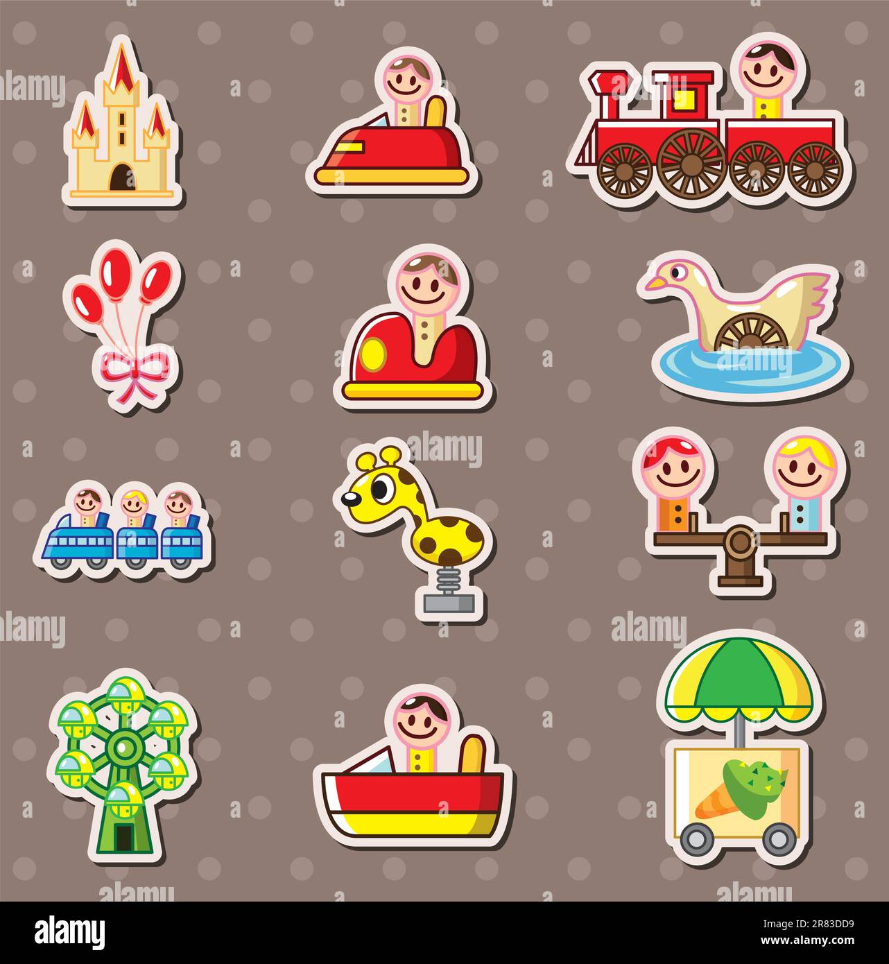 Car travel stickers Stock Vector Images - Alamy