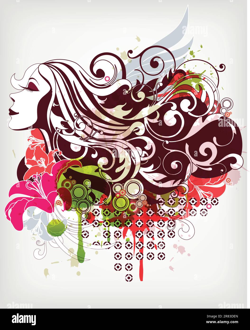 Modern hair fashion Stock Vector Images - Alamy