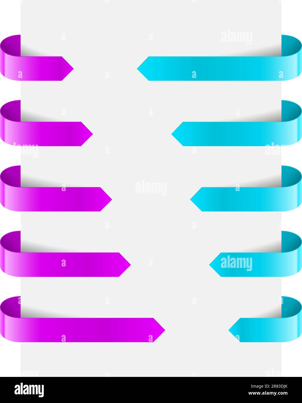 Magenta and Cyan Web Arrows. Illustration on white background Stock ...