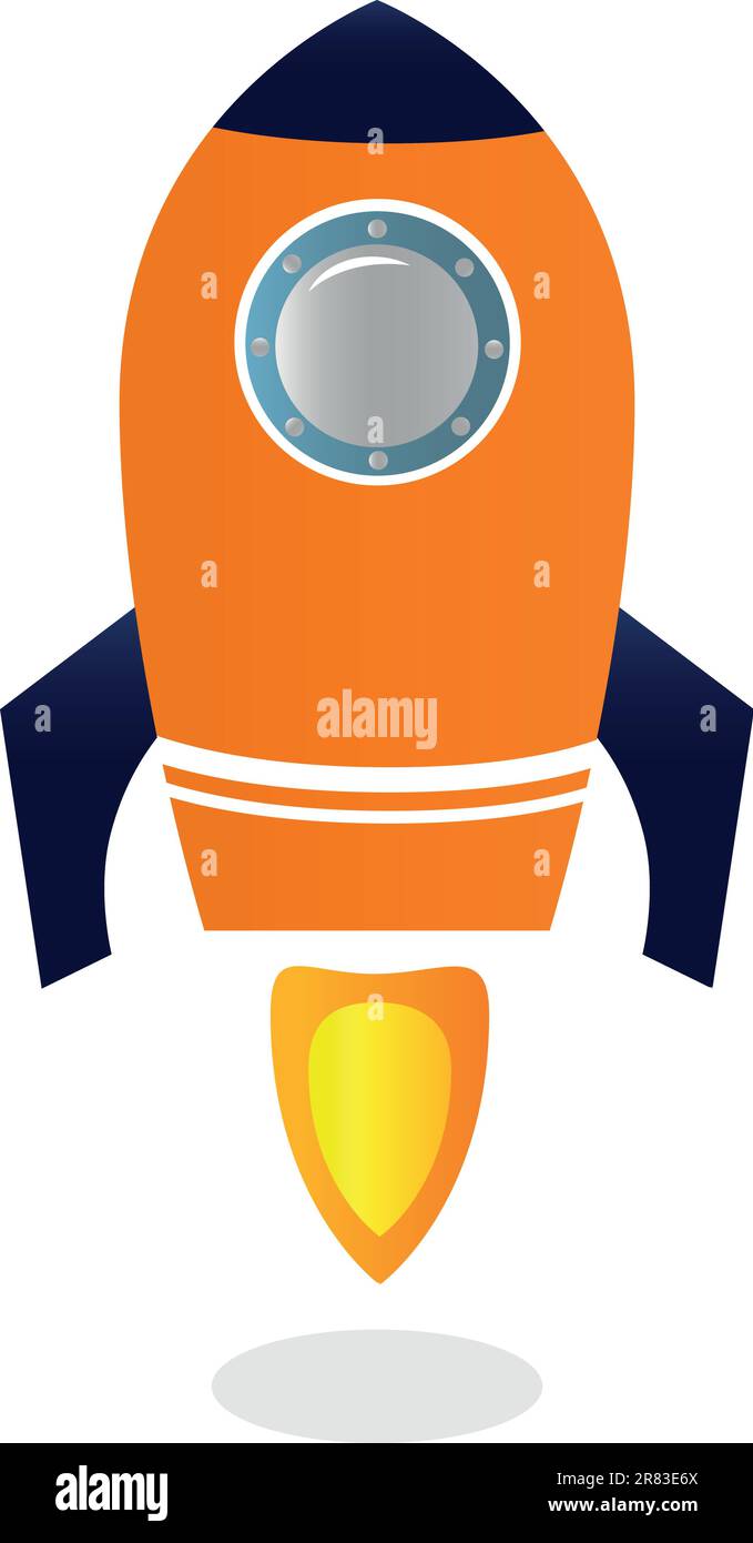 Vector stylized Rocket Ship Stock Vector Image & Art - Alamy