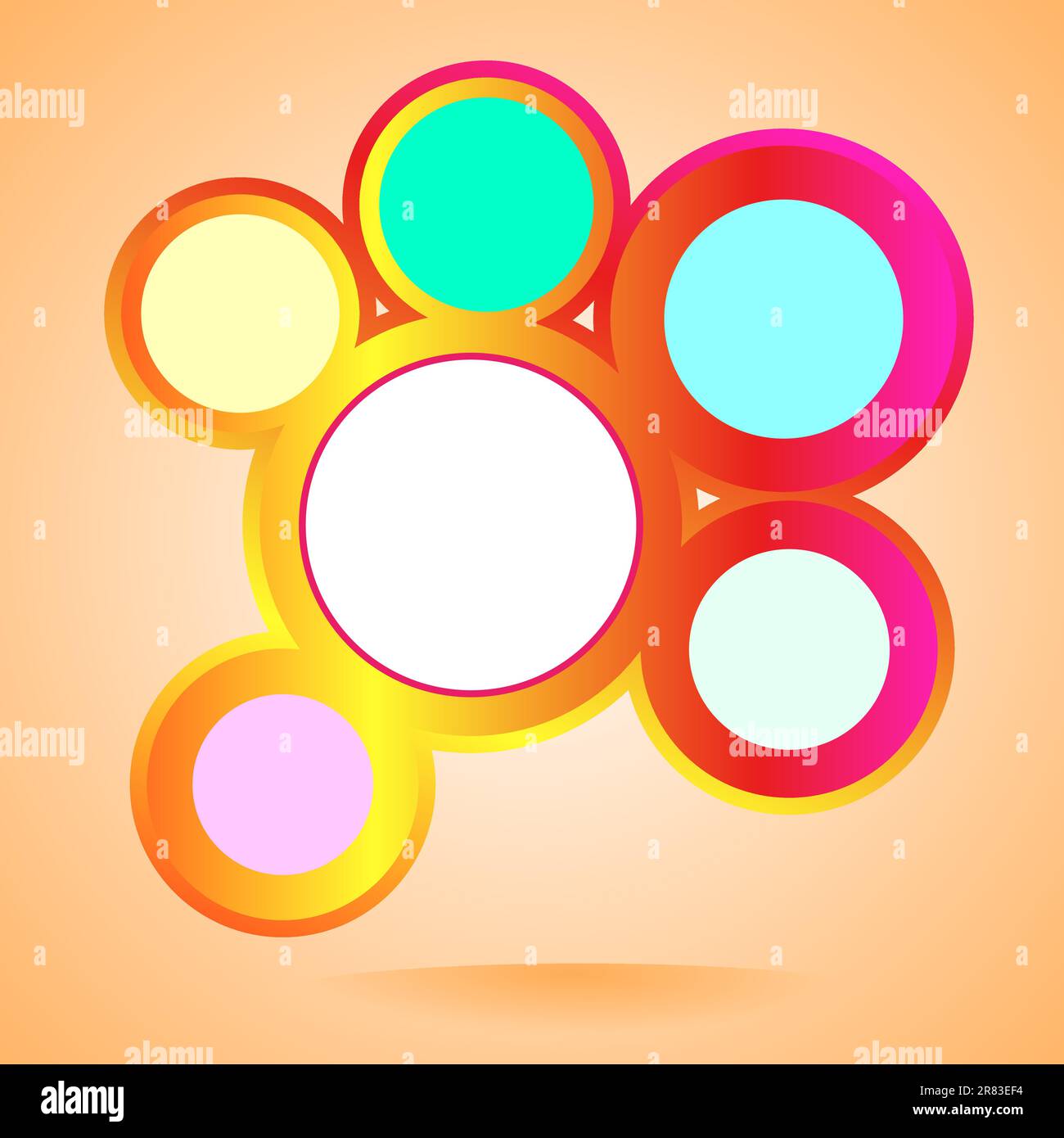 circle is the color for text on a web page or pages of magazines Stock ...