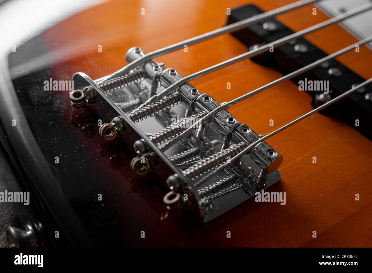 Close Up Photograph of Natural Vintage Electric Guitar Stock Photo - Alamy