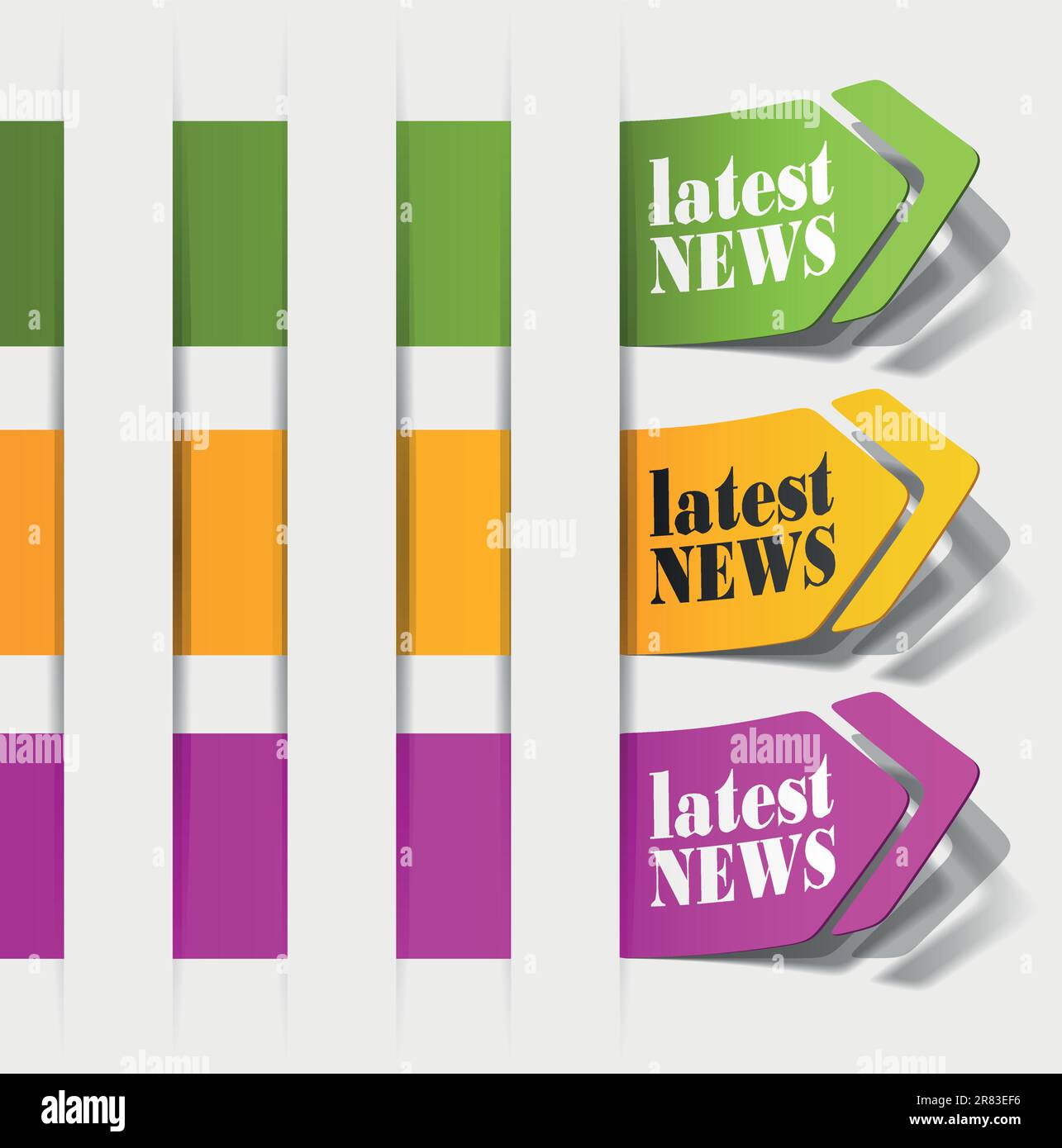 latest news, realistic design elements Stock Vector Image & Art - Alamy