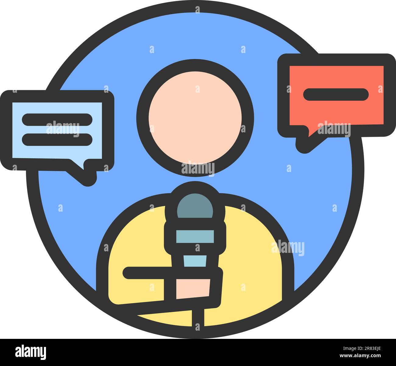 Reporter icon vector image Stock Vector Image & Art - Alamy