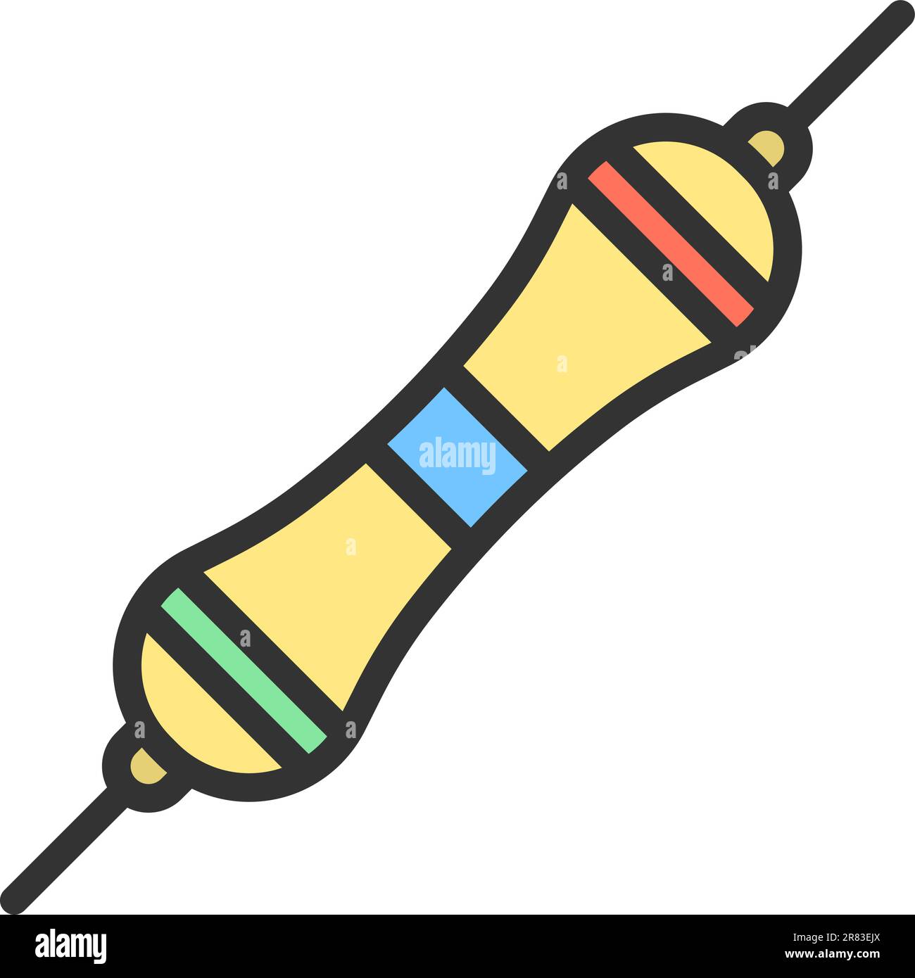Resistor icon vector image Stock Vector Image & Art - Alamy