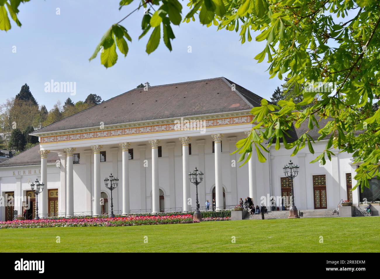 Northern Black Forest, Baden-Baden, spa garden, spa hotel Stock Photo ...