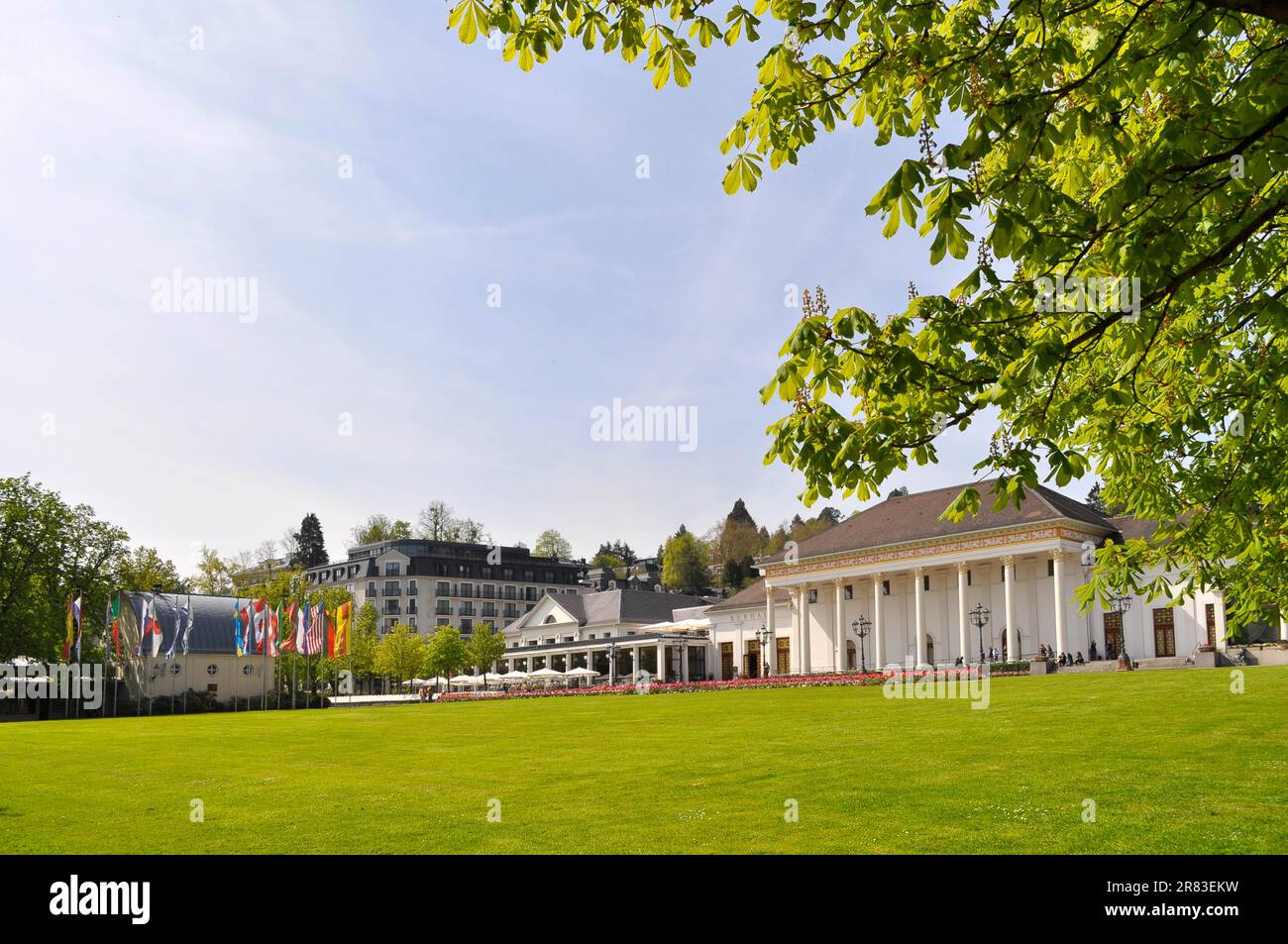 Northern Black Forest, Baden-Baden, spa garden, spa hotel Stock Photo ...