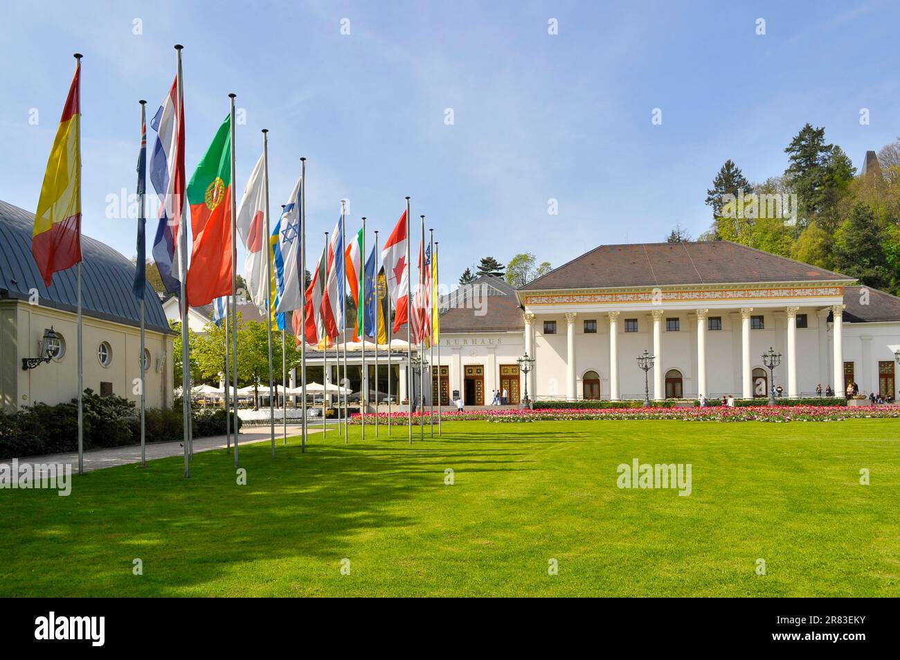 Northern Black Forest, Baden-Baden, spa garden, spa hotel Stock Photo ...