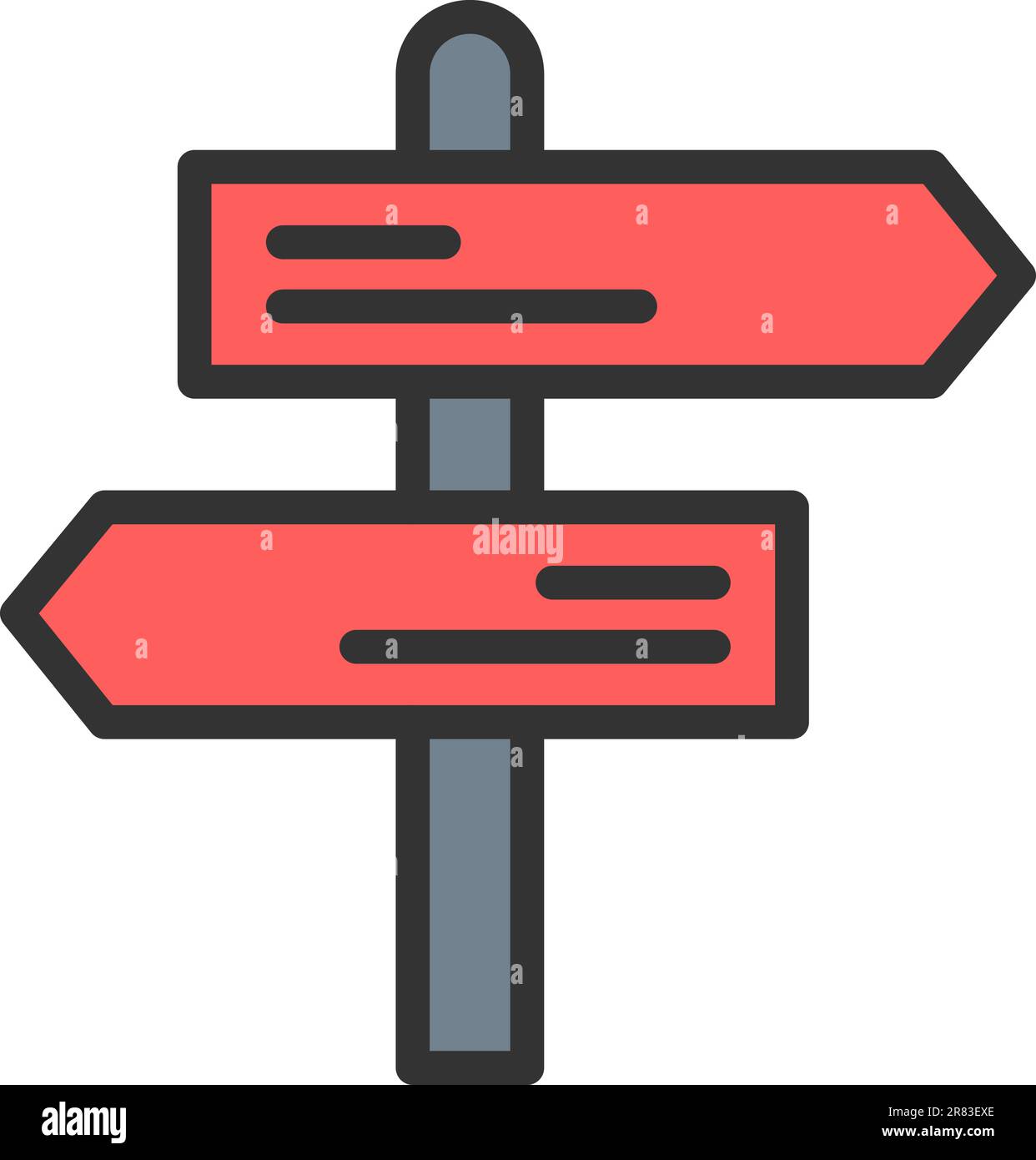 Road Sign icon vector image Stock Vector Image & Art - Alamy
