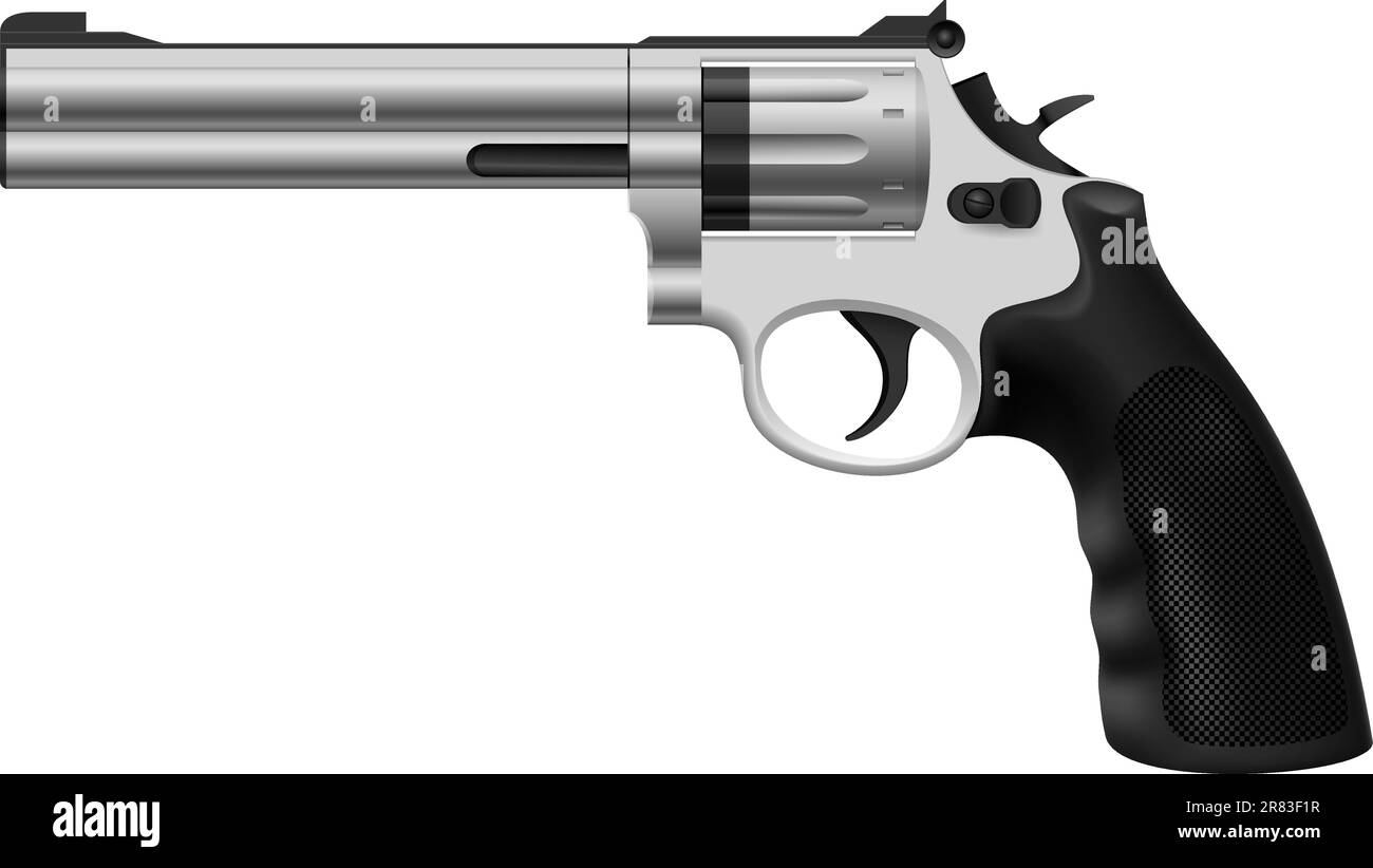Revolver. Illustration on white background for design Stock Vector ...