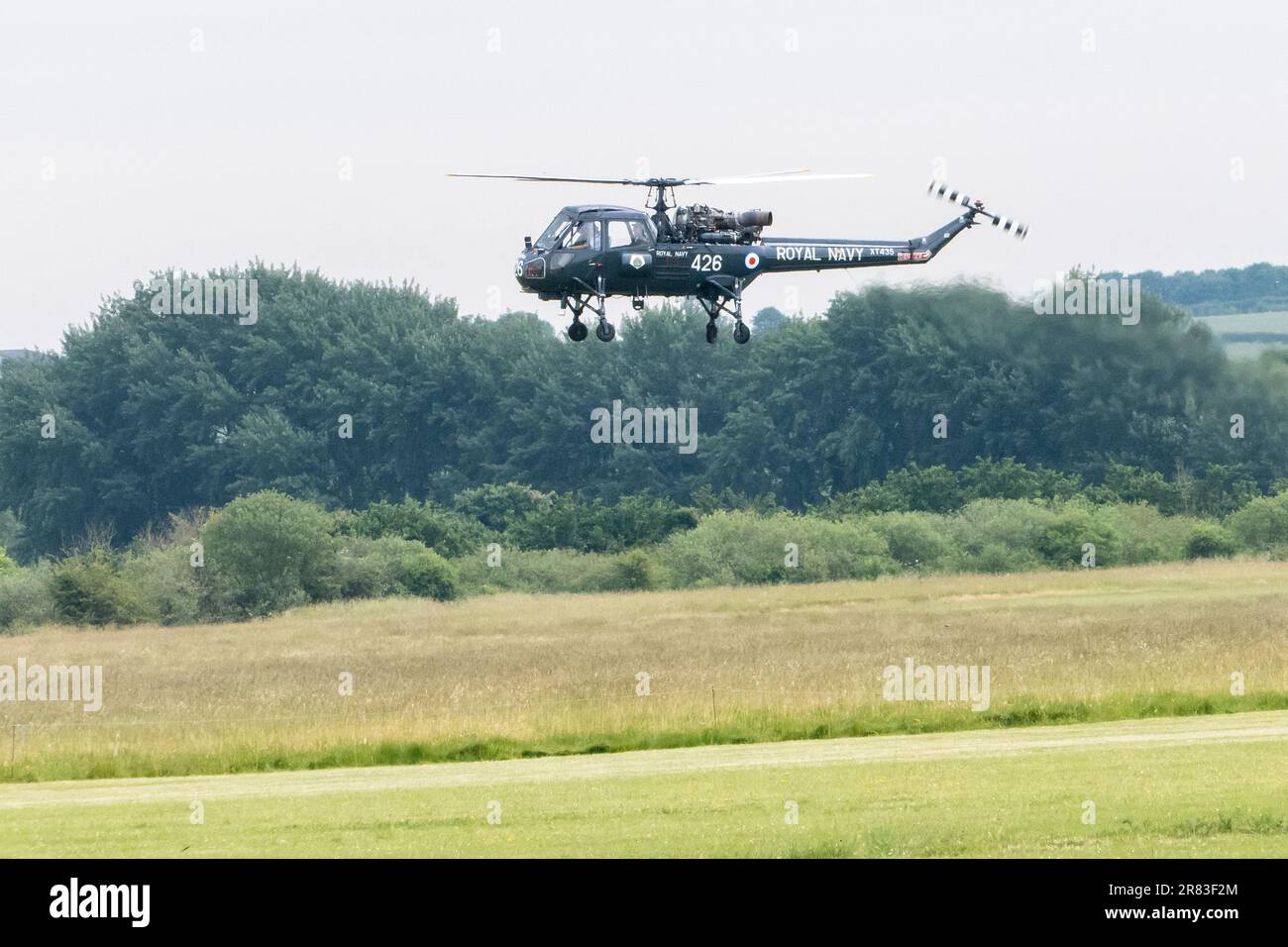 Westland Wasp Helicopter at the Flywheel event at Bicester Heritage ...