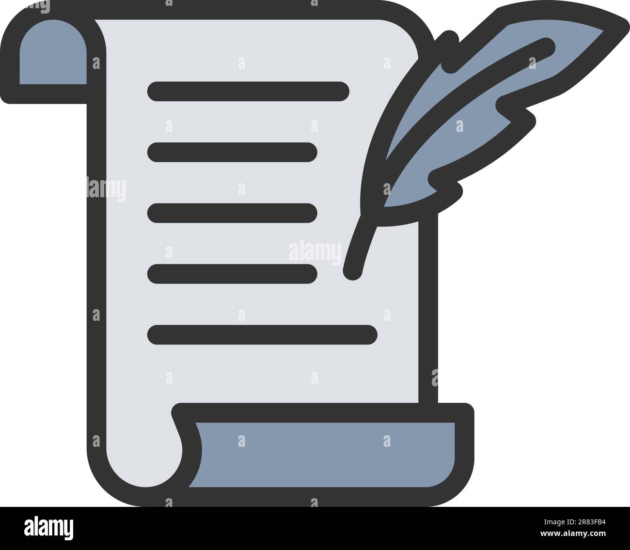 Scroll icon vector image Stock Vector Image & Art - Alamy