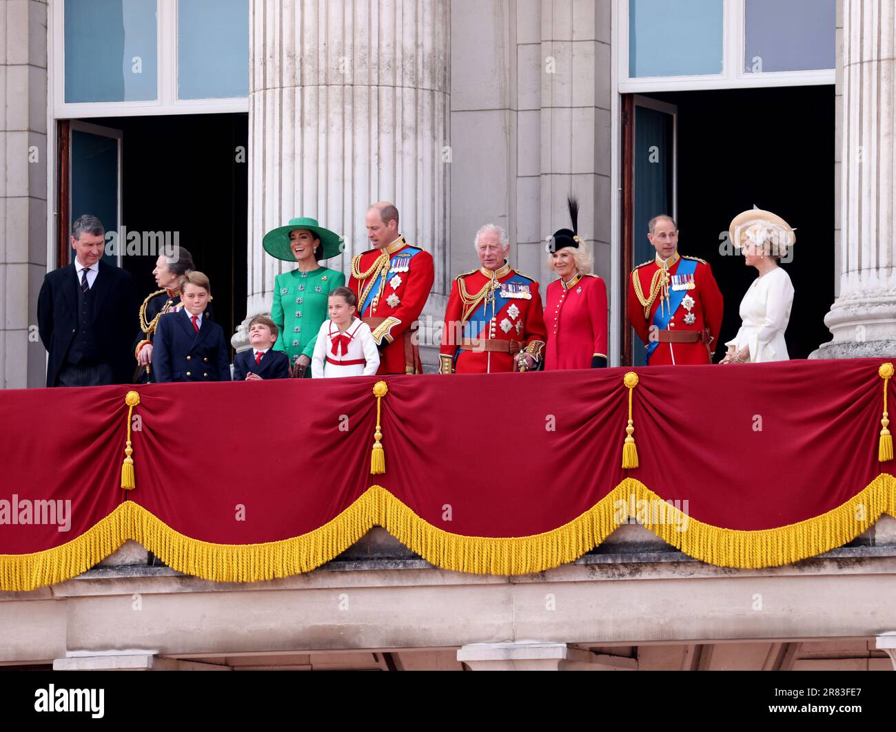 The Royal Family (from left), Vice-Admiral Timothy Laurence, Princess ...