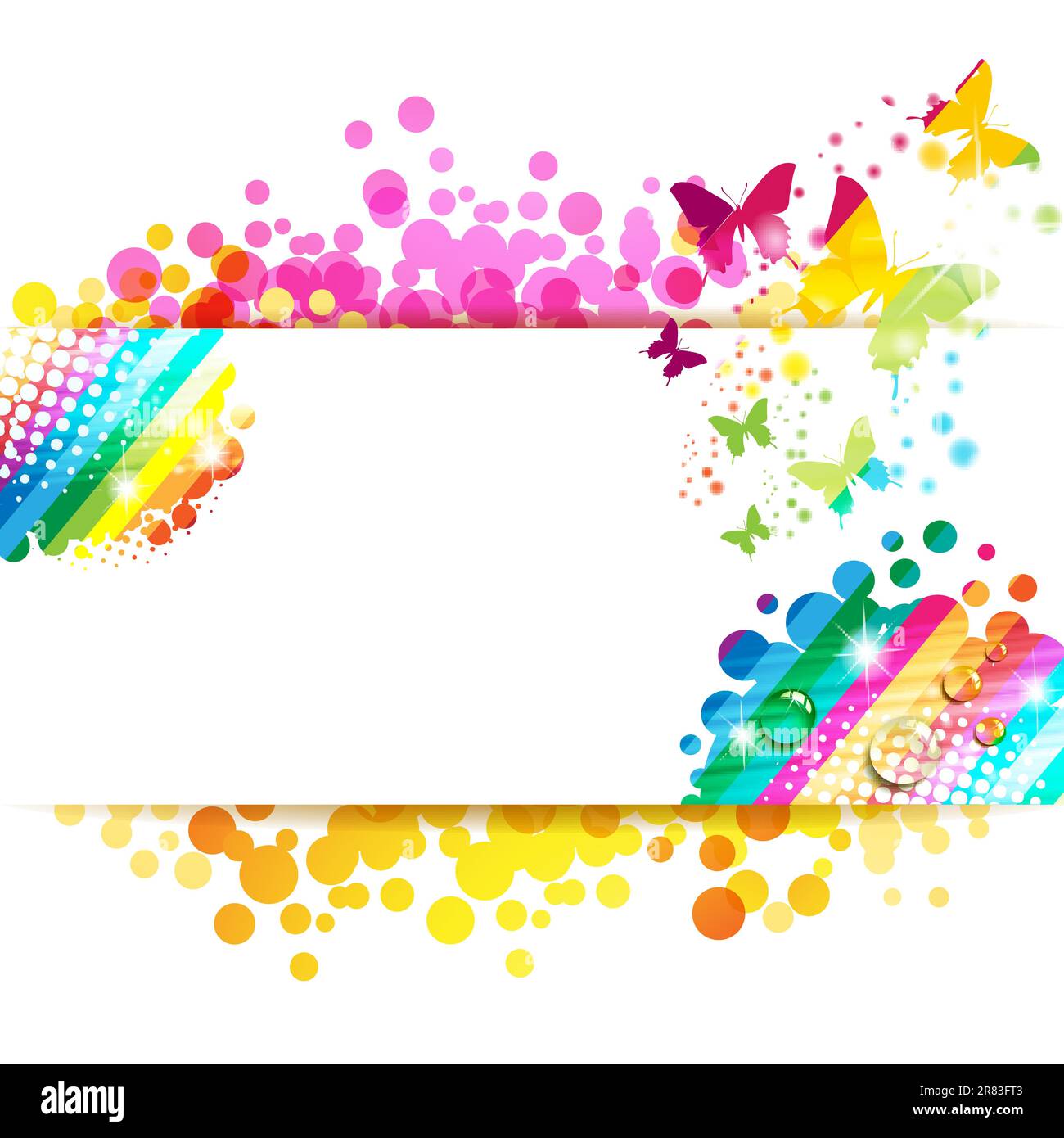 Colorful background with butterfly Stock Vector Image & Art - Alamy