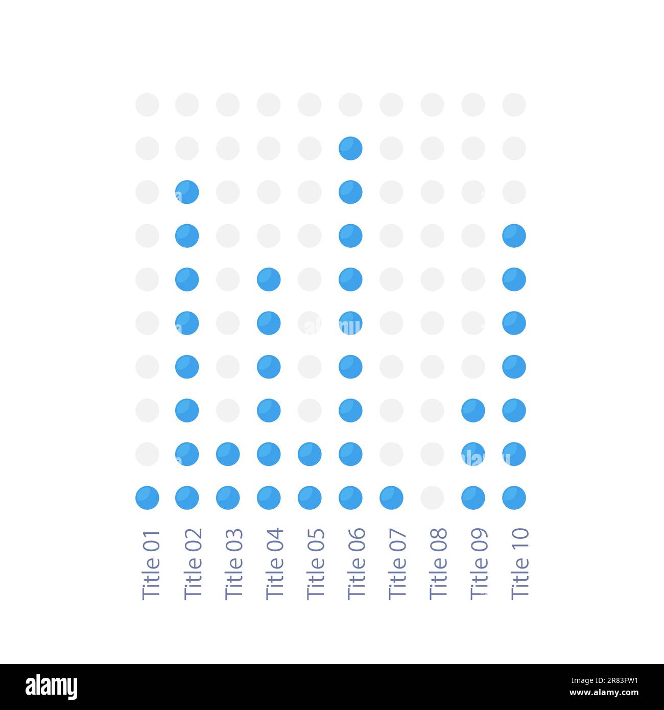 Dot Stacks Infographic Chart Design Template Stock Vector Image And Art