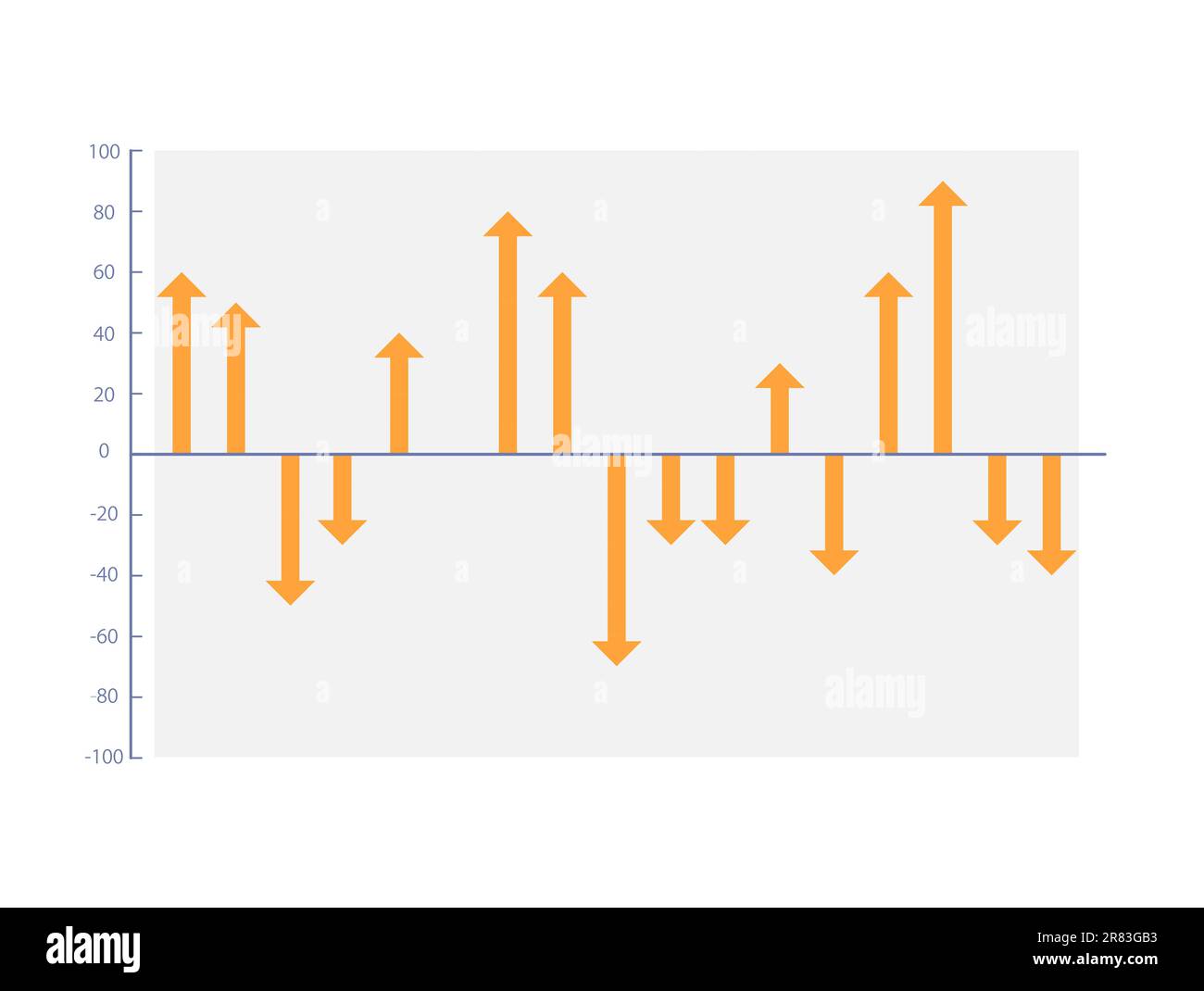 Two directions arrows infographic chart design template Stock Vector ...