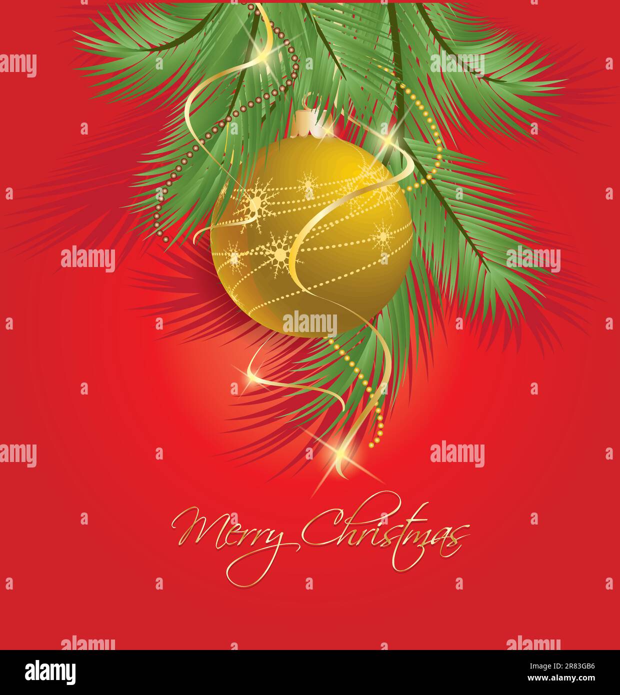Green golden color christmas Stock Vector Images - Alamy