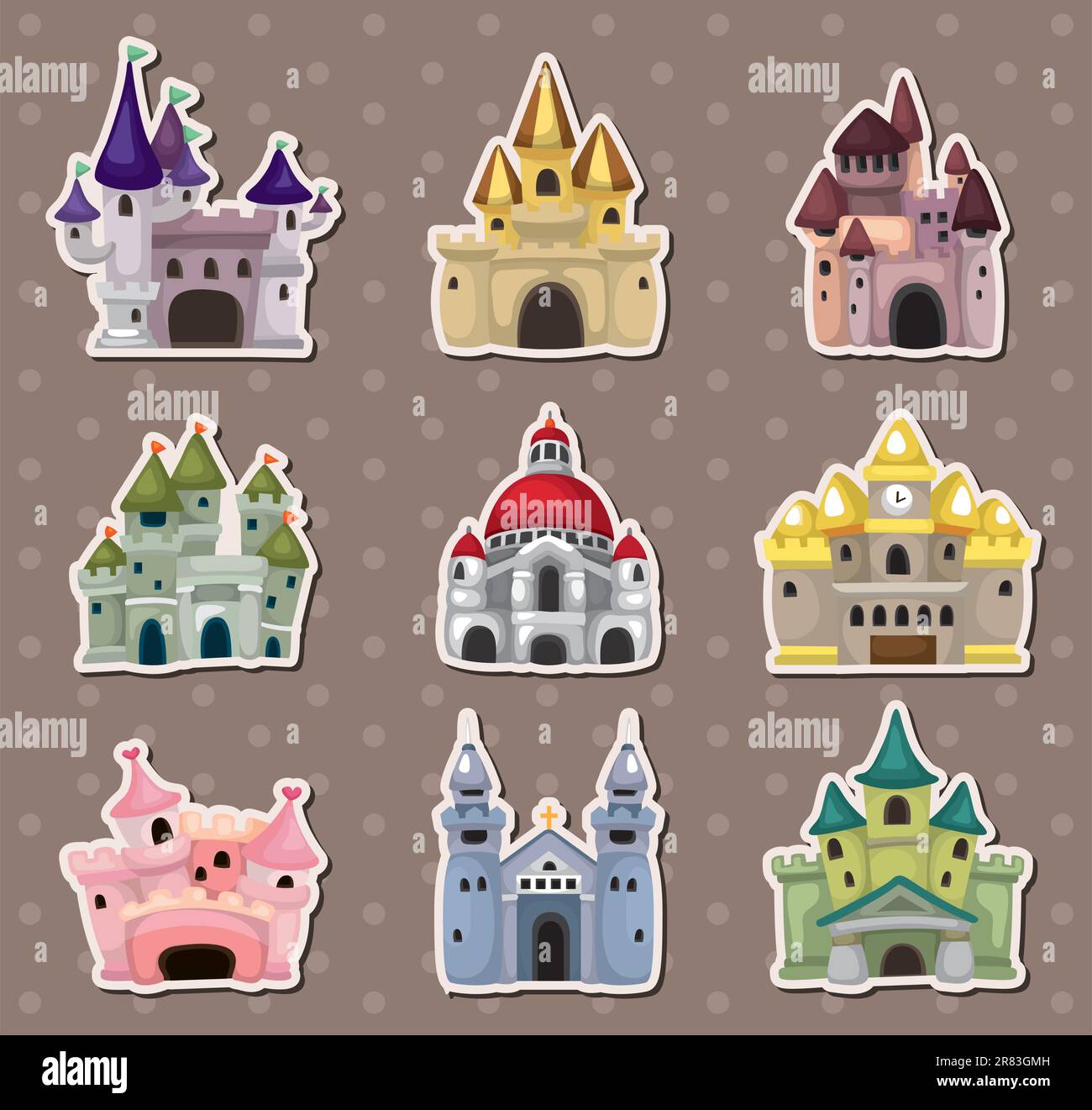 Fairy cute castle fantasy Stock Vector Images - Alamy