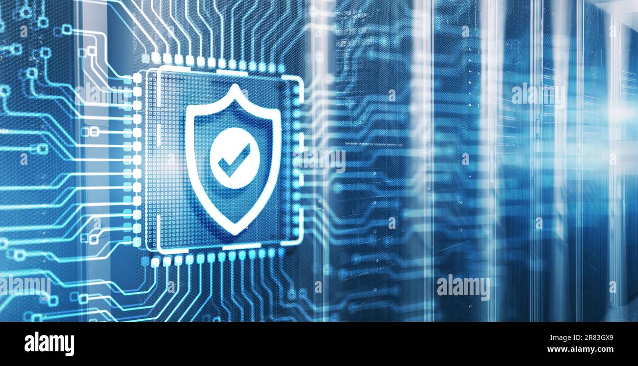 Cyber Security Data Protection Business Privacy concept. 3d Electronic ...