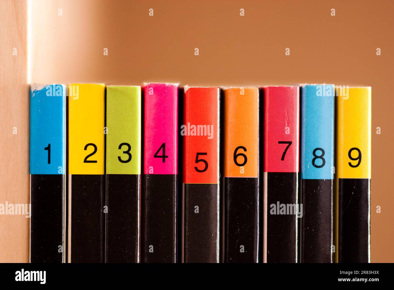 Numbers on colored background, part of a comics collection Stock Photo ...