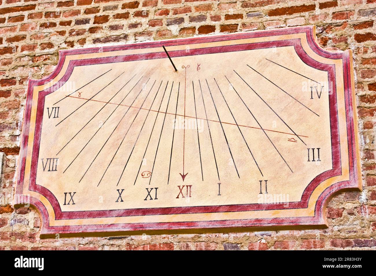 Traditional Italian sundial, a good symbol of anything related to time ...