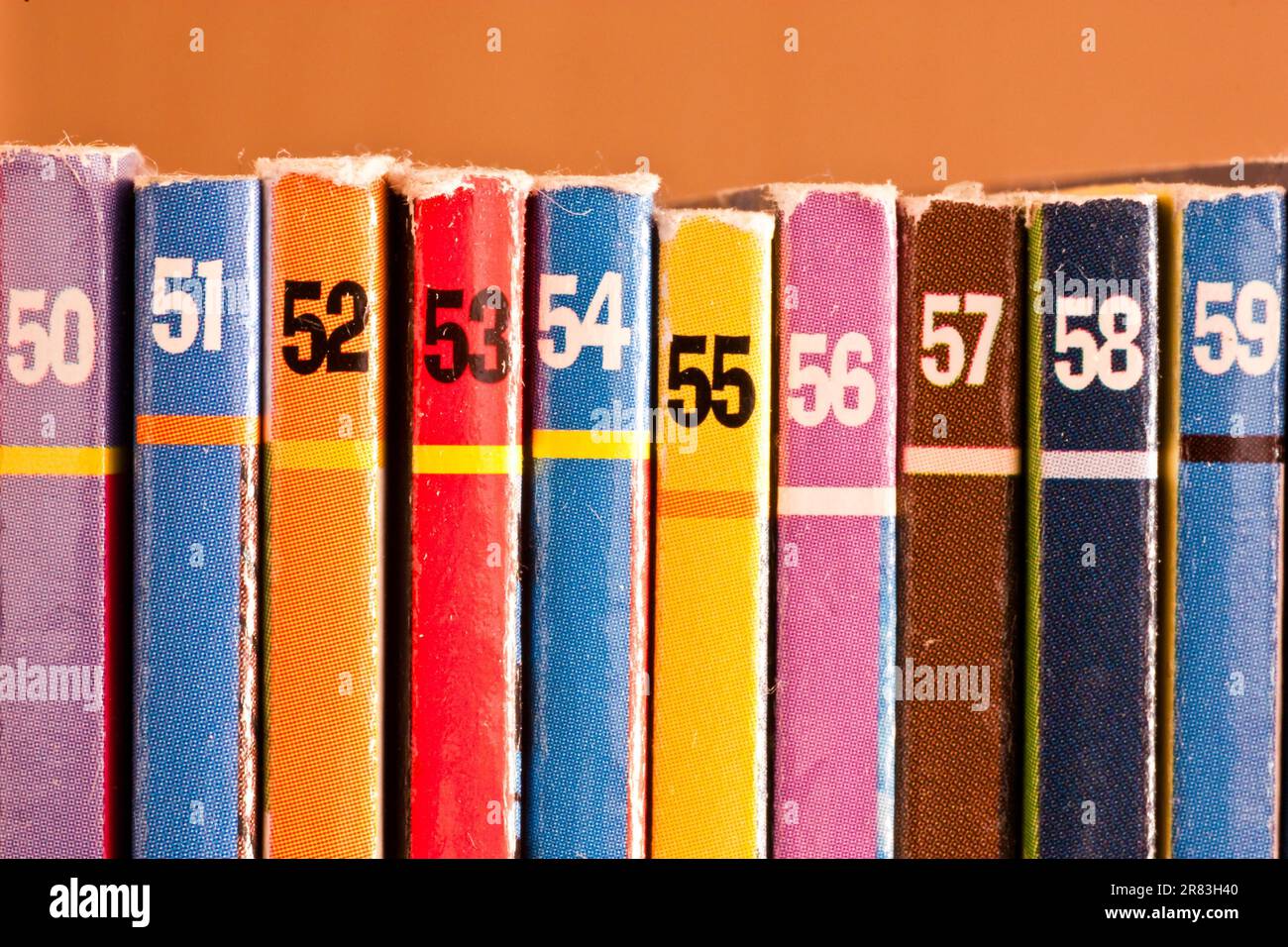 Numbers on colored background, part of a comics collection Stock Photo ...
