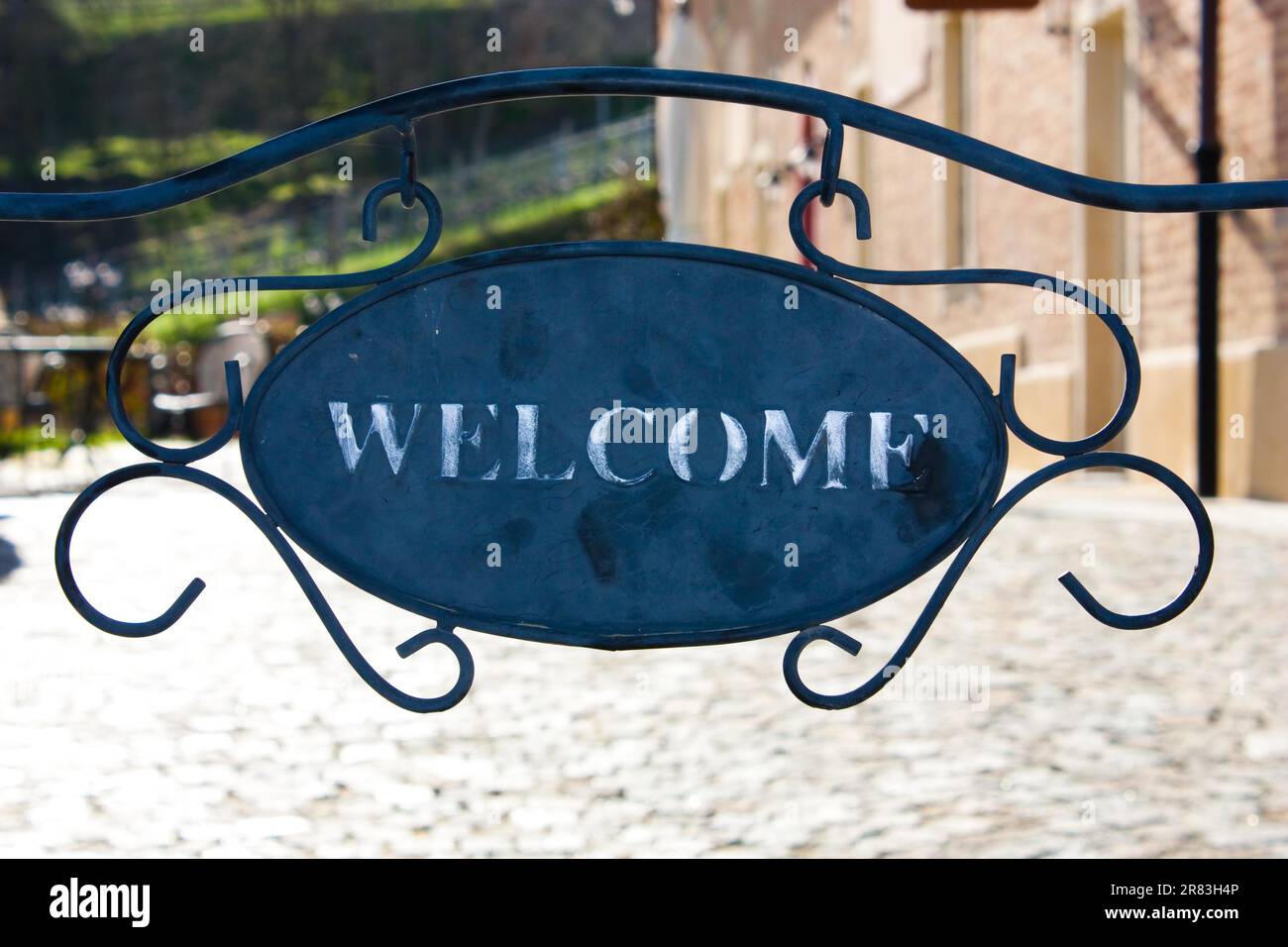 Welcome building hi-res stock photography and images - Alamy