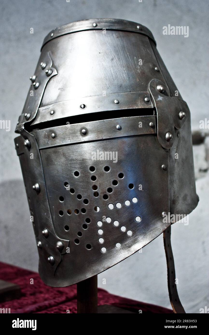 Detail of medieval armour, north Italy, Piemonte, XIV century Stock ...