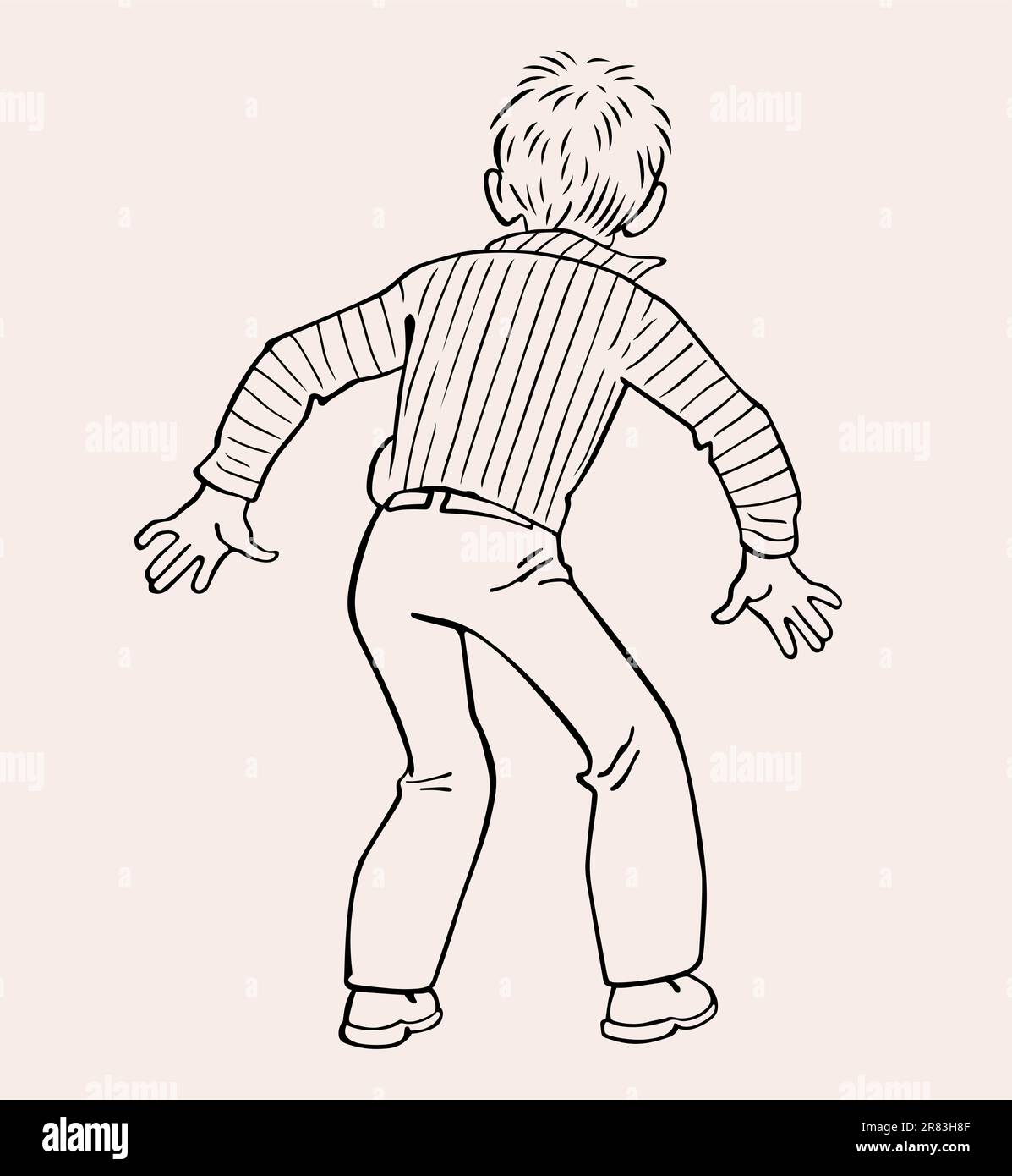 Illustration boy sketch on Stock Vector Images - Alamy