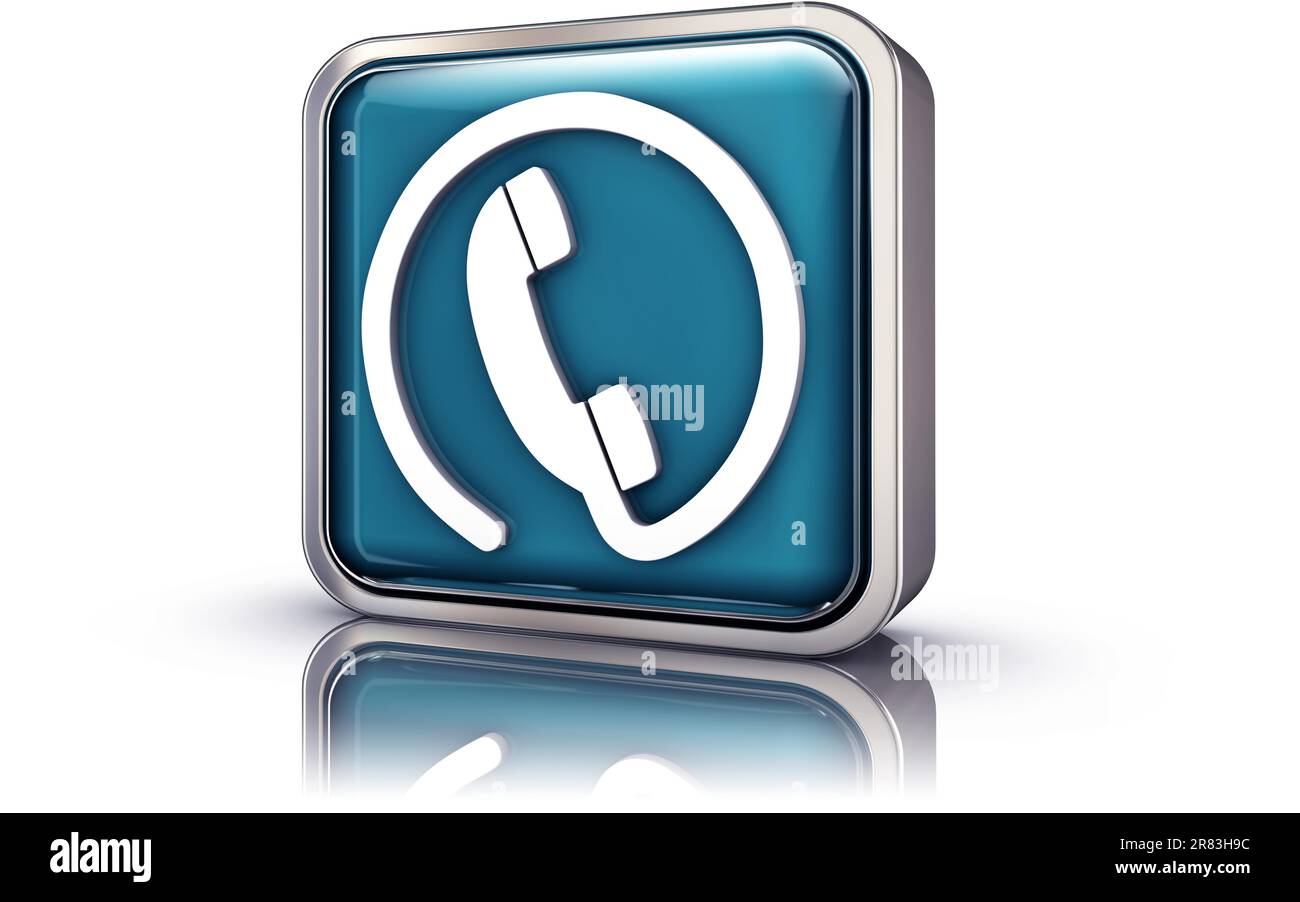 high resolution rendering of a contact icon Stock Photo - Alamy