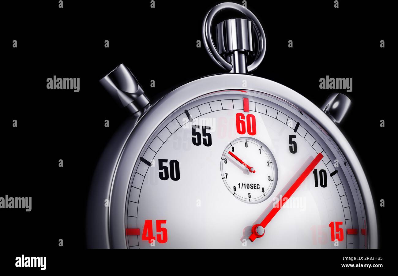 high resolution 3D rendering of a stop watch Stock Photo - Alamy